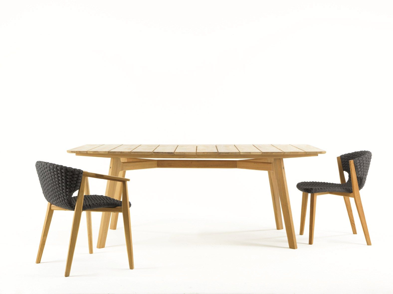 KNIT | Rectangular table By Ethimo design Patrick Norguet