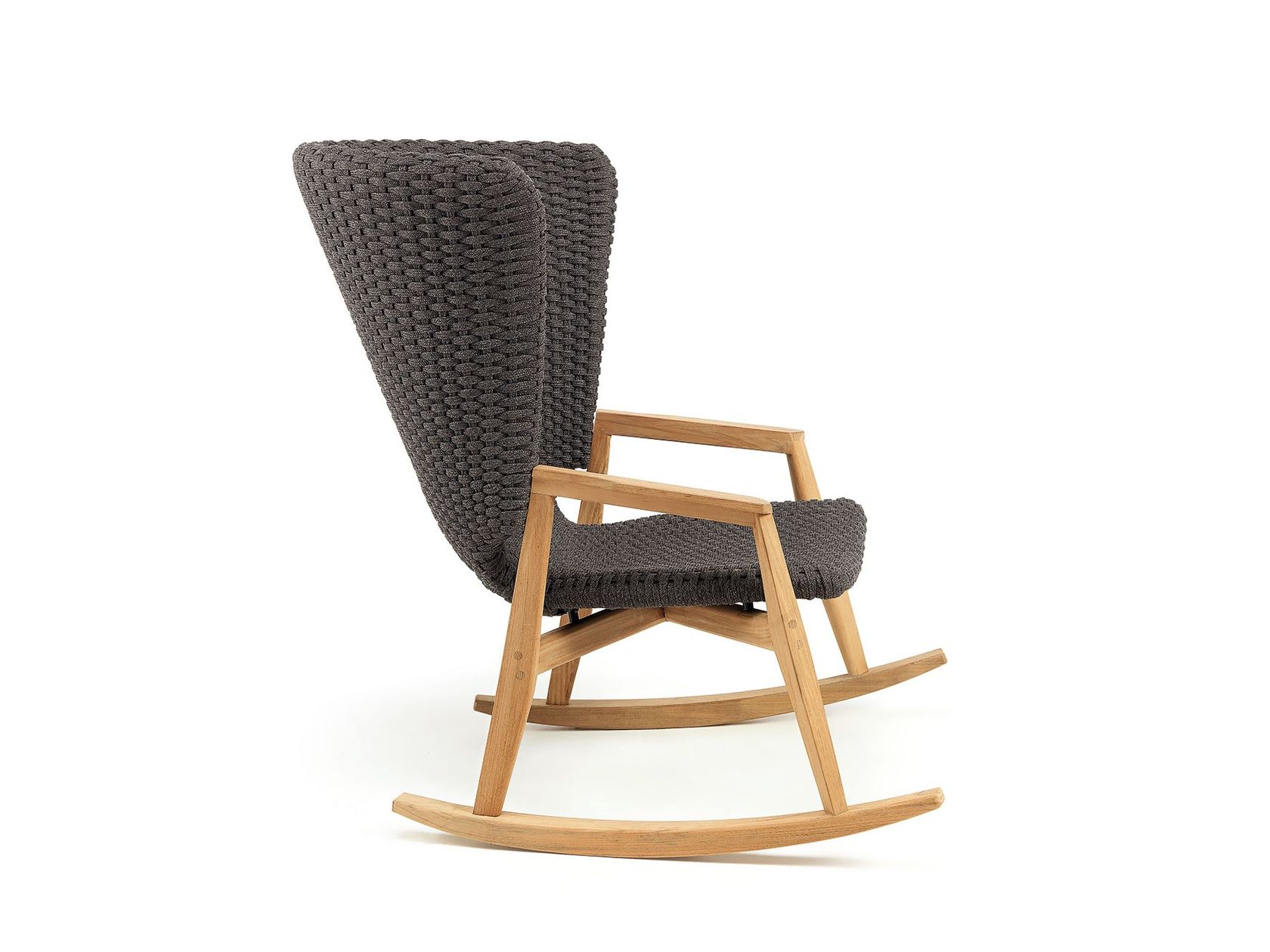 KNIT | Rocking garden armchair By Ethimo design Patrick Norguet