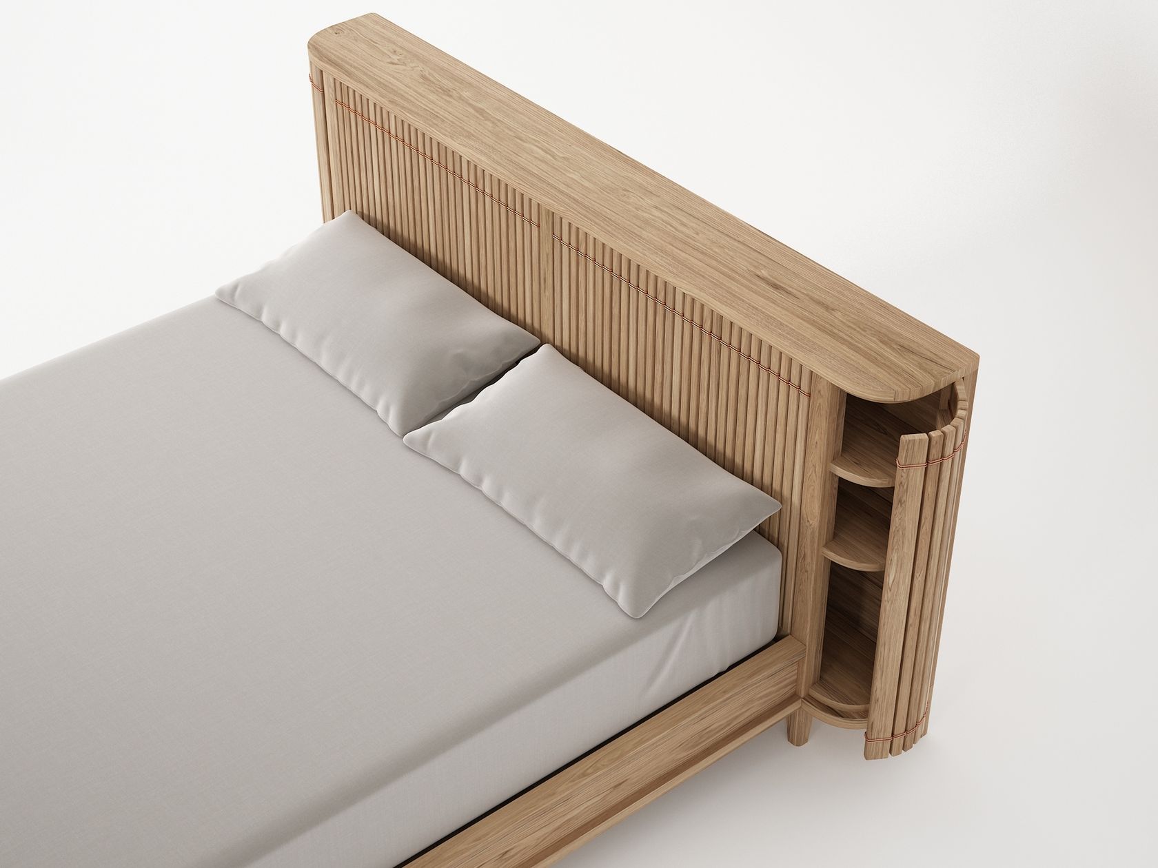 KOPPAR Wooden bed By KARPENTER | design Hugues Revuelta