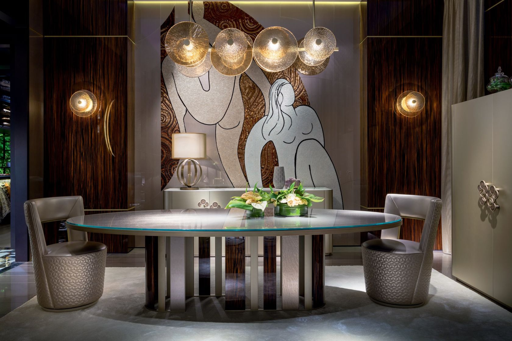 KORO Oval table By Sicis | design Massimiliano Raggi