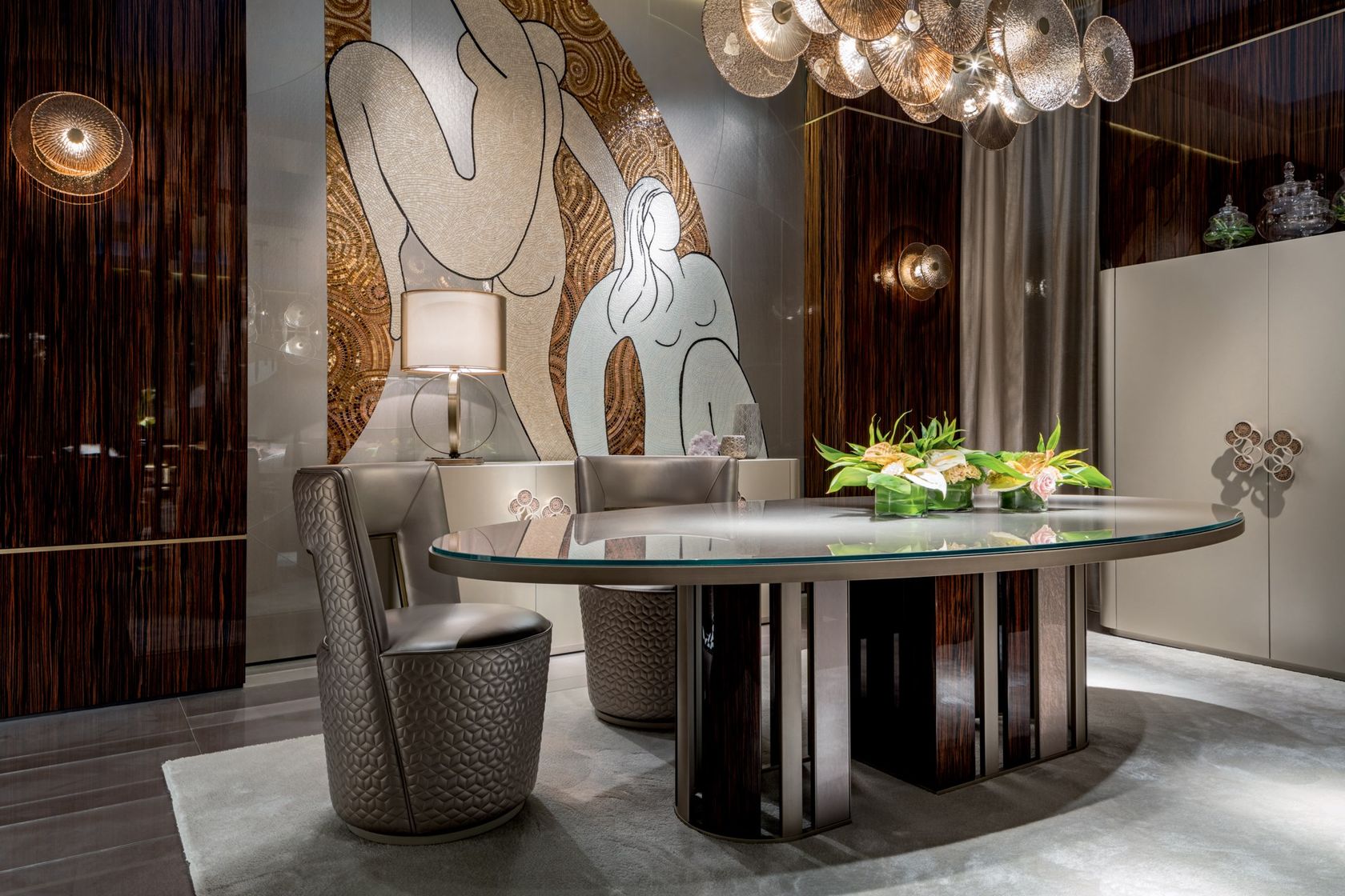 KORO Oval table By Sicis | design Massimiliano Raggi