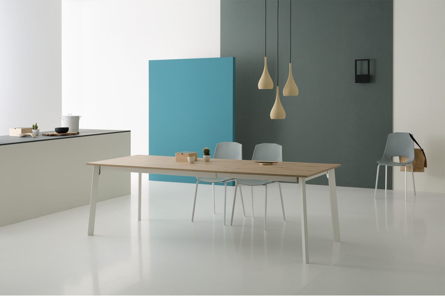 KRONO BASIC | Table Extending rectangular aluminium table By Pointhouse ...