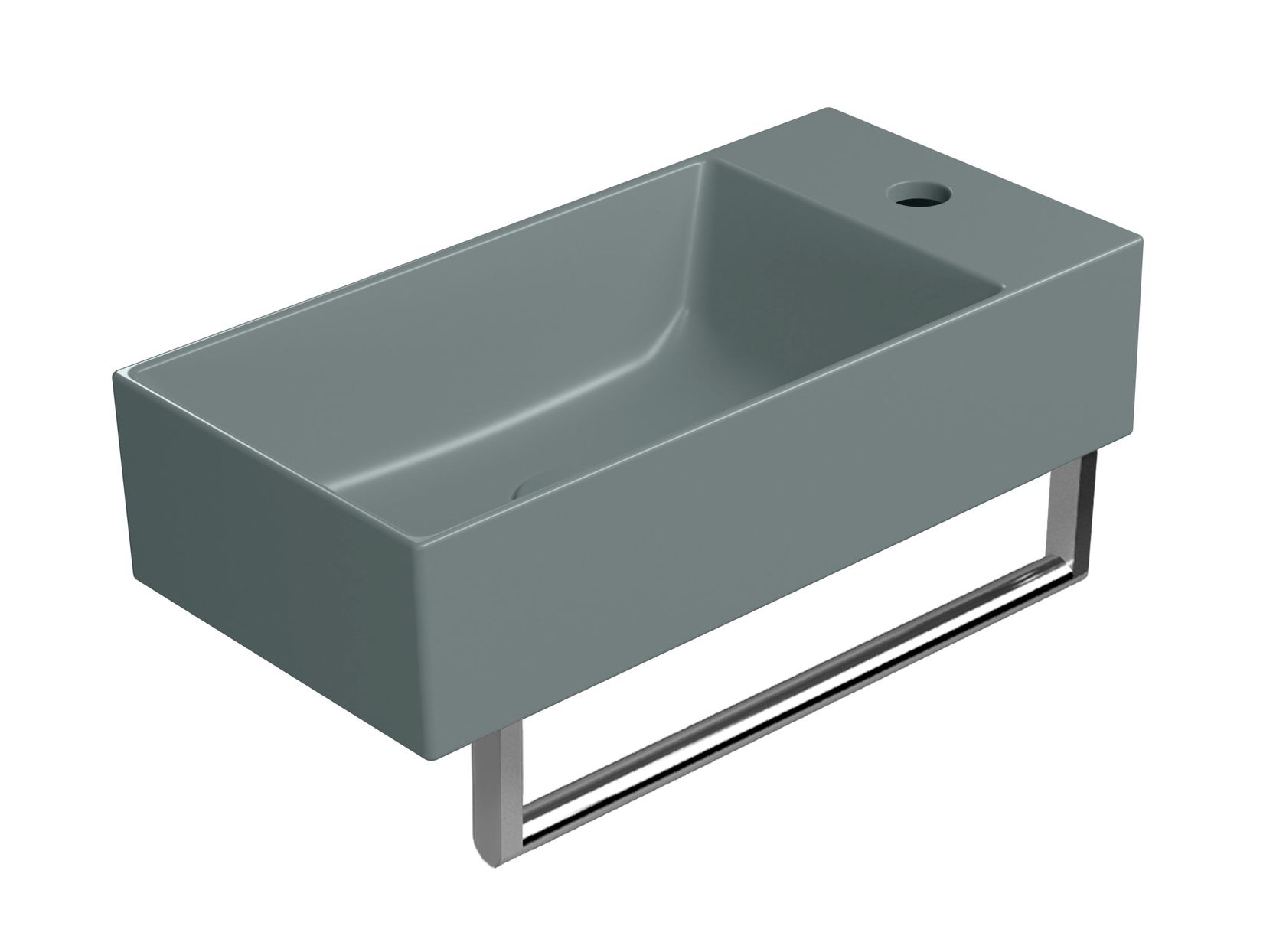 KUBE X 50X25 | Handrinse basin Rectangular ceramic handrinse basin By ...