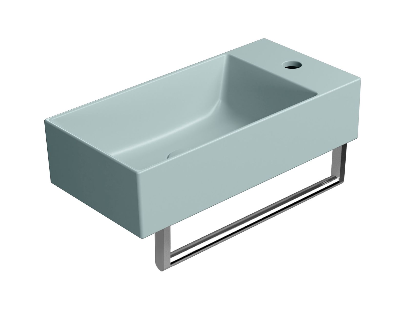 KUBE X 50X25 | Handrinse basin Rectangular ceramic handrinse basin By ...