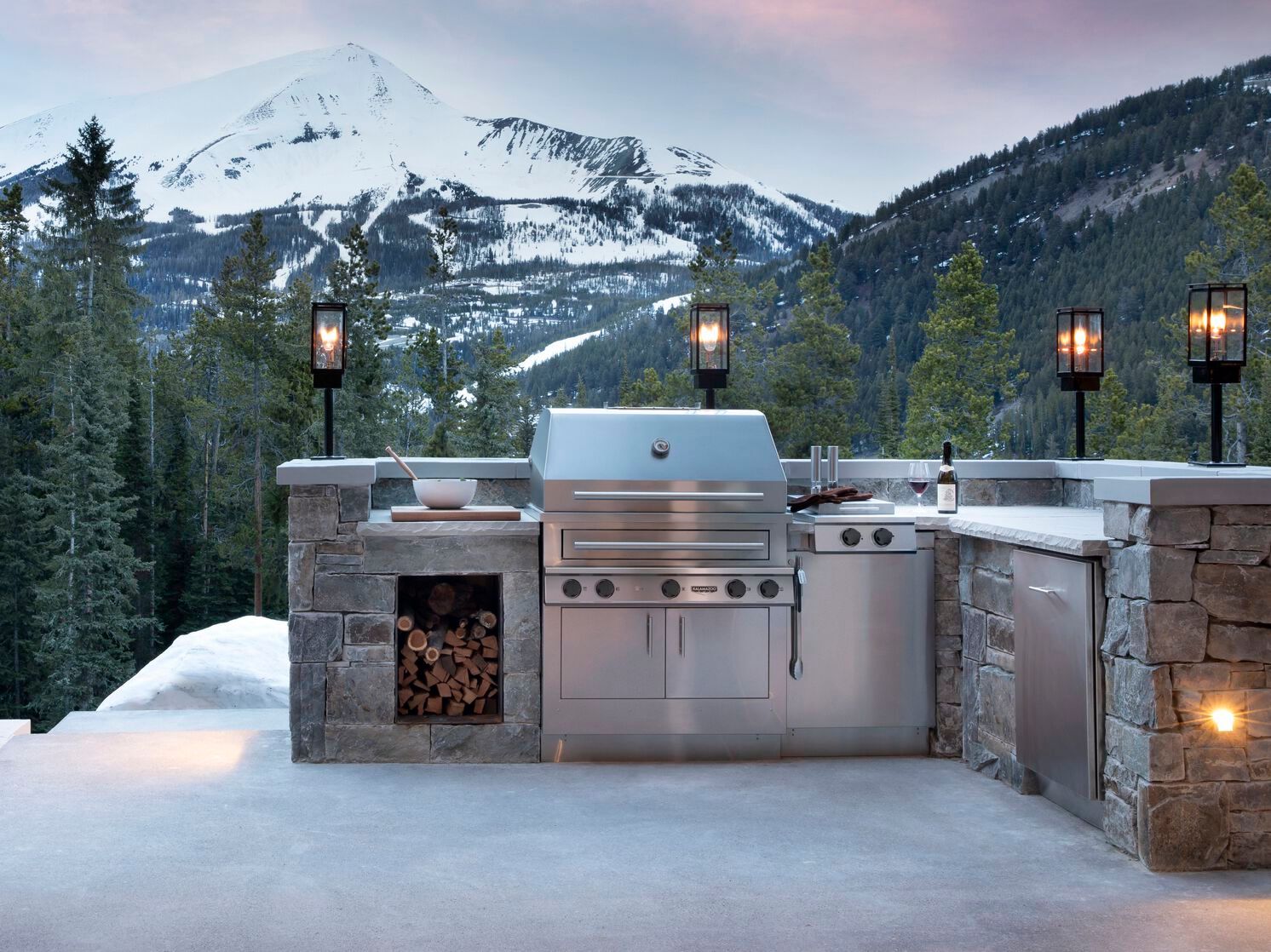 HYBRID FIRE GRILL Stainless steel barbecue By Kalamazoo