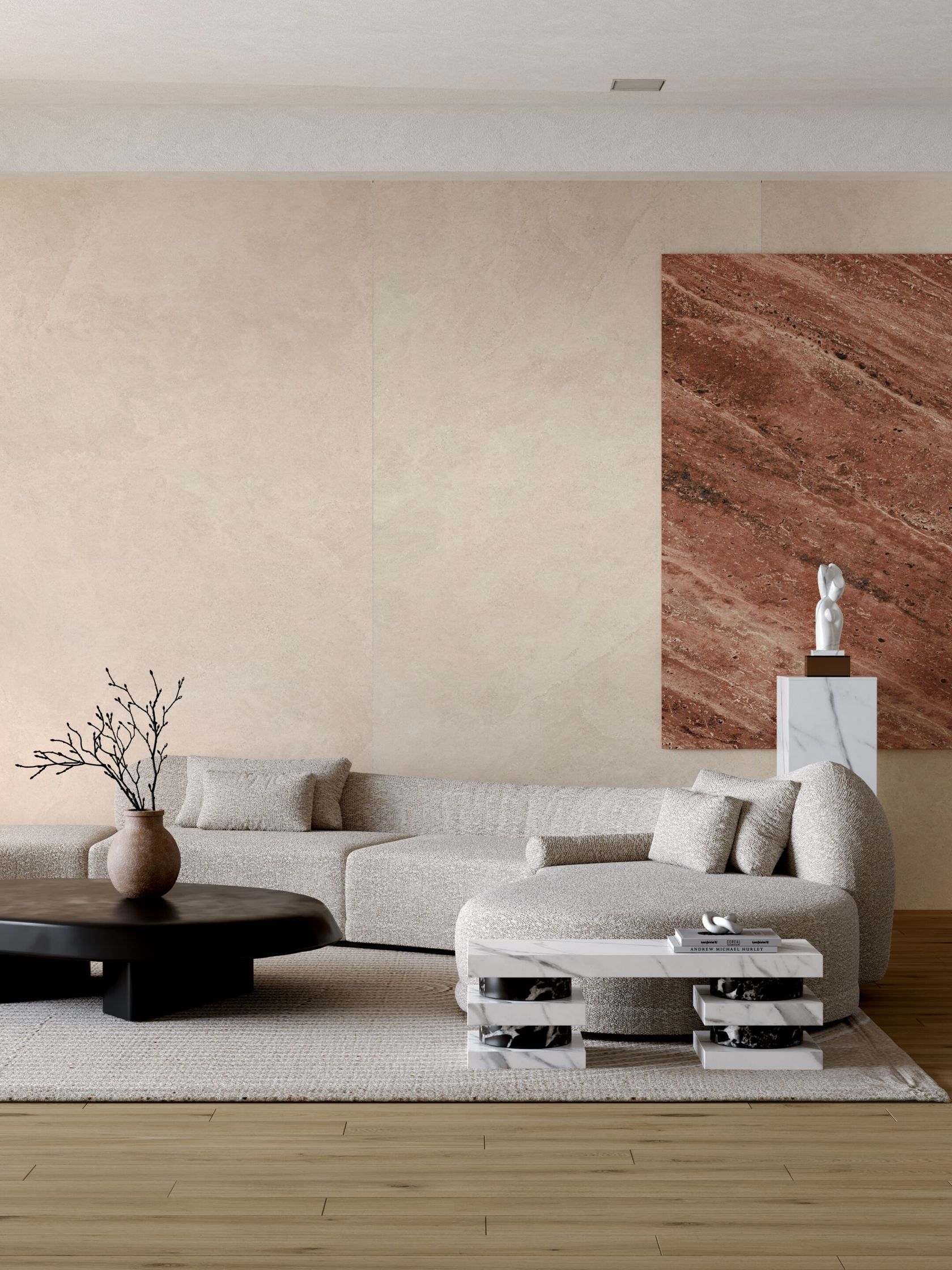 BORGOGNA STONE أرضيات داخلية By Kaleseramik