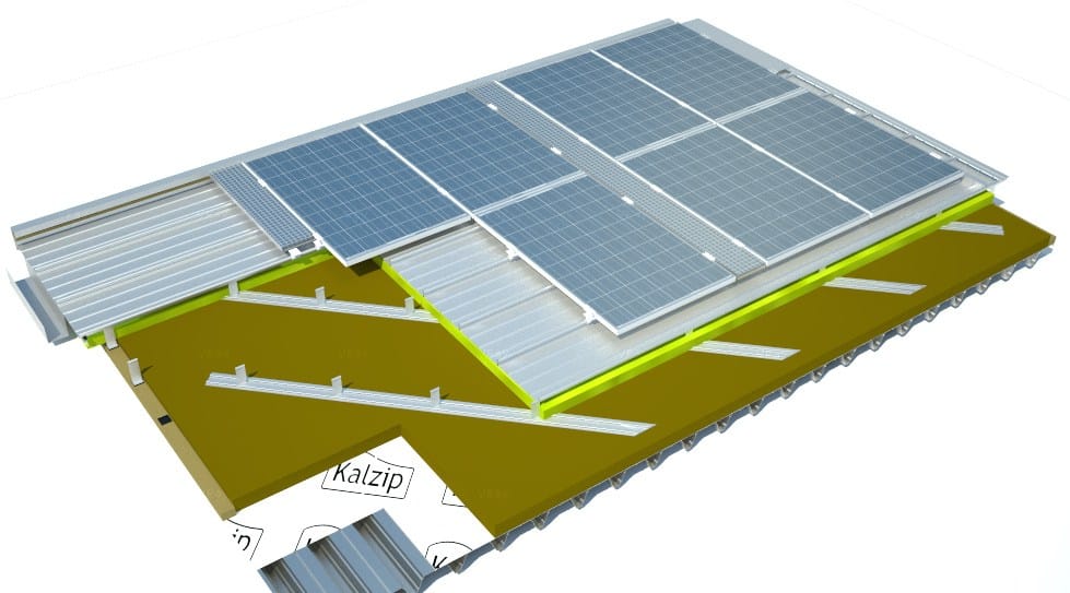 Seam clip per l’ancoraggio dei pannelli solari Sistemi Solari Kalzip By ...
