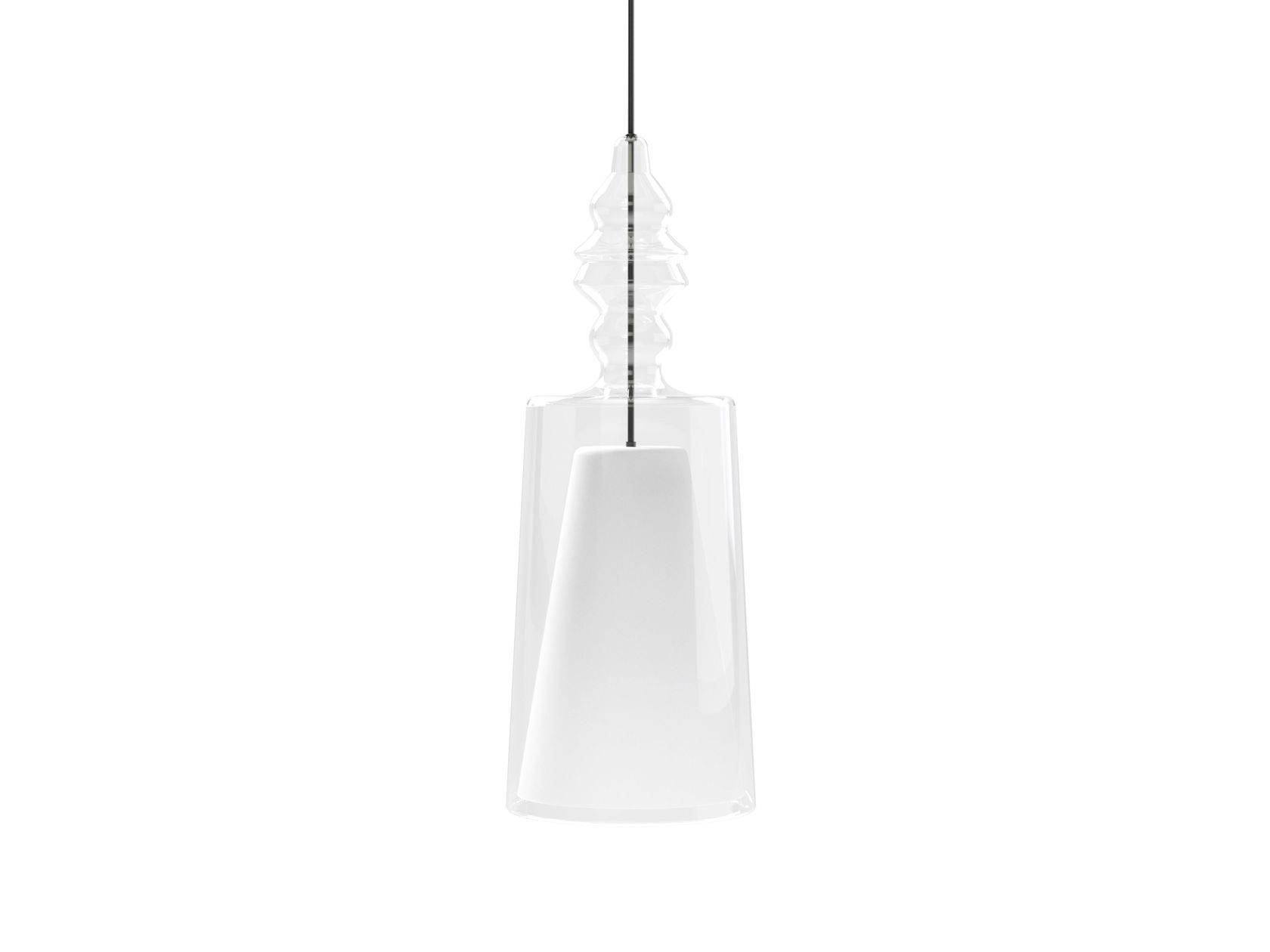 ALIBAGLASS Borosilicate glass pendant lamp By Karman