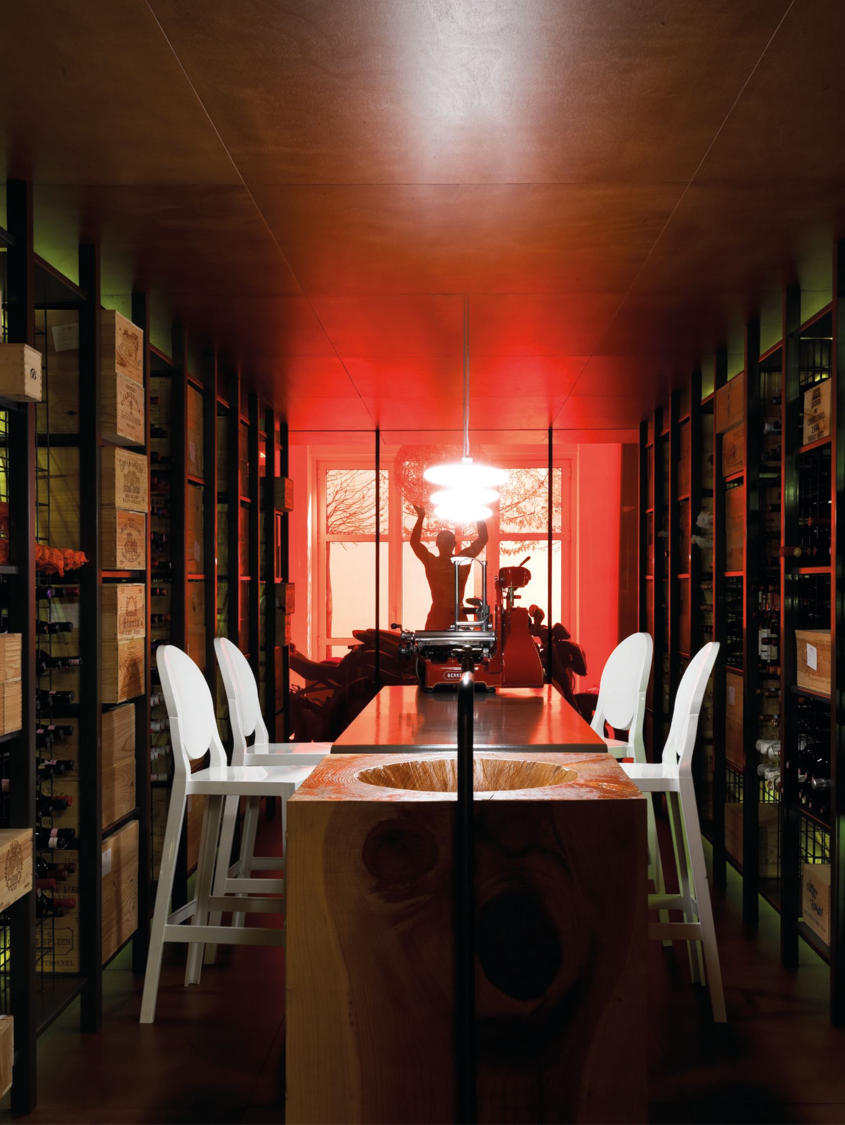 ONE MORE PLEASE High polycarbonate stool with back By Kartell