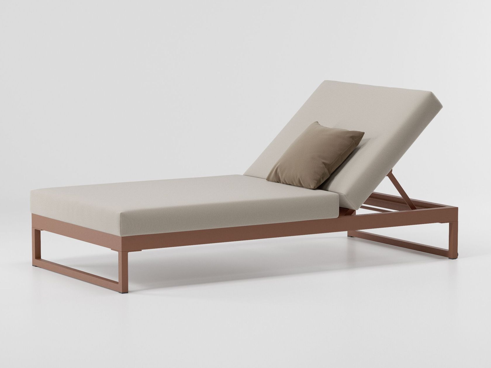 LANDSCAPE Recliner fabric sun lounger By Kettal