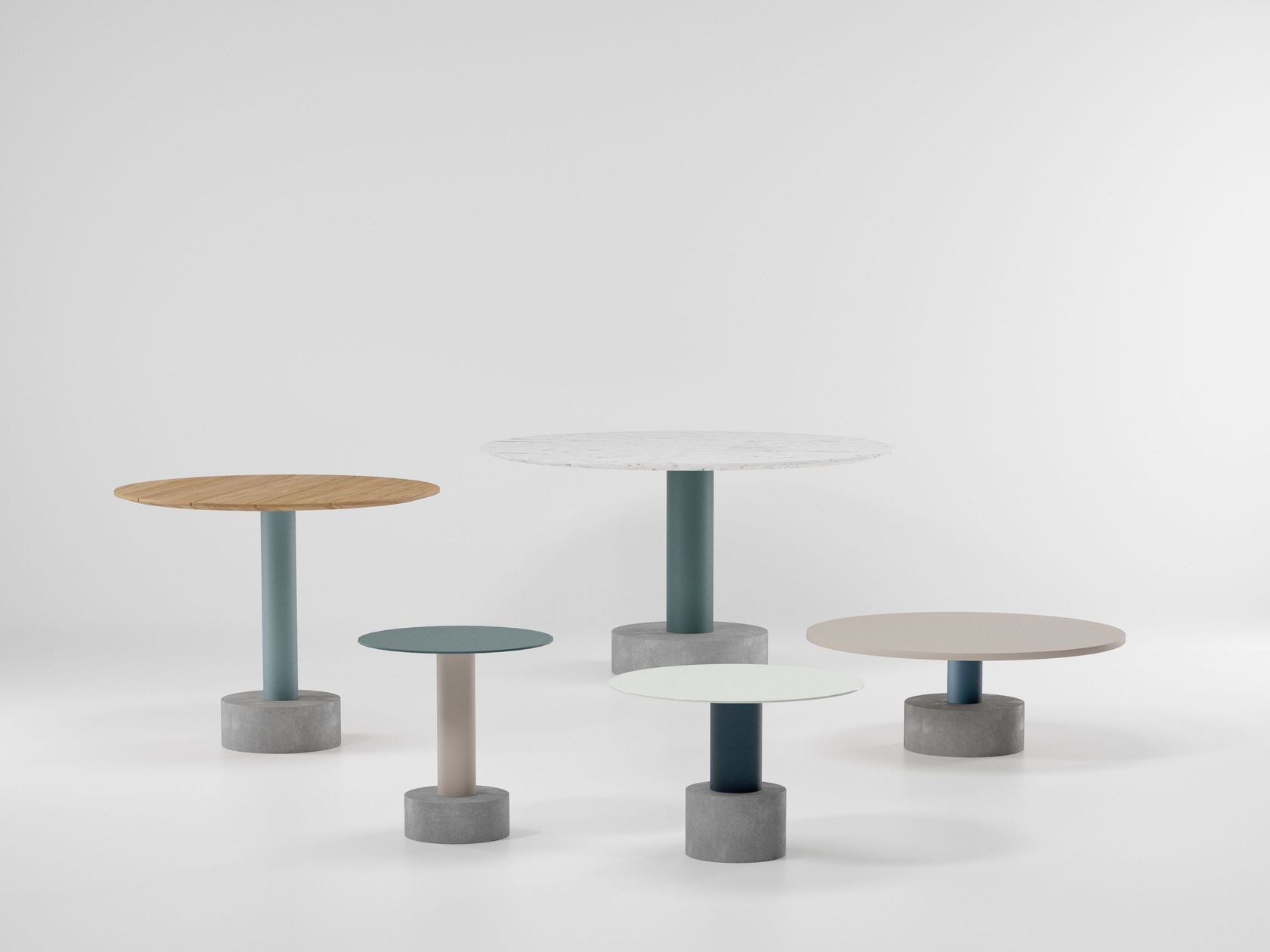 ROLL Low round coffee table By Kettal | design Patricia Urquiola