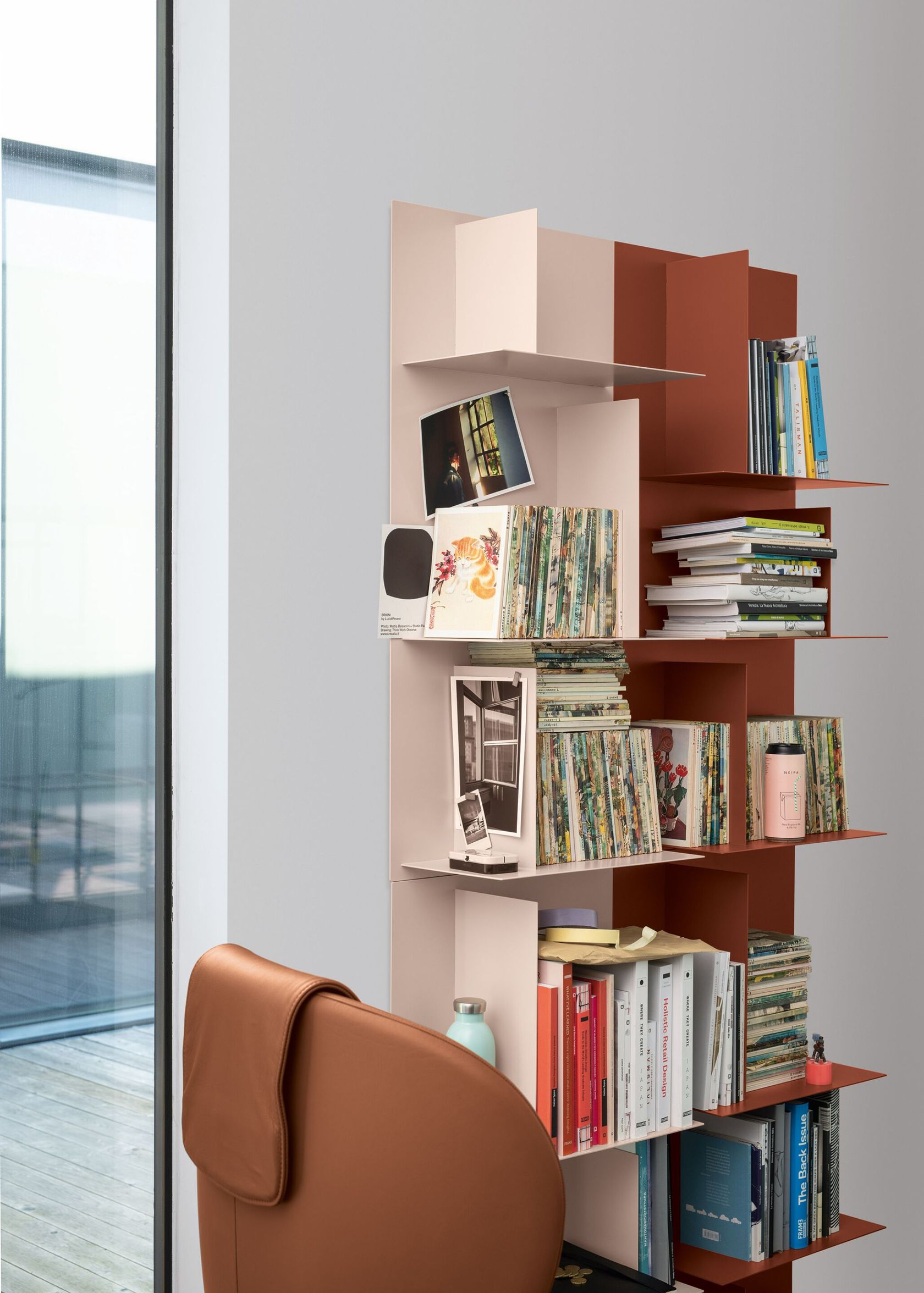 AVENUE LIBRARY Wall-mounted metal bookcase By Kristalia | design ruga ...
