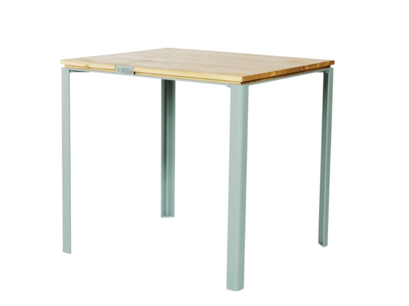 L Square solid wood table By HOOKL und STOOL | design Aleksandar Ugresic