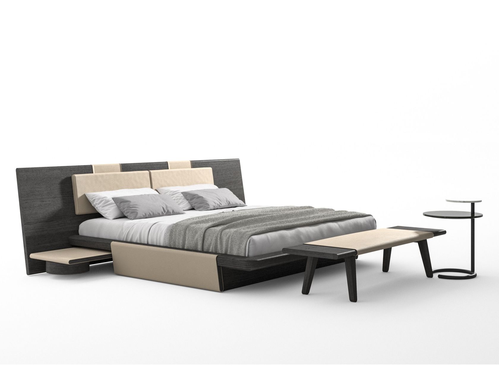 ACUTE Bed with ash headboard By Cassina | design Rodolfo Dordoni