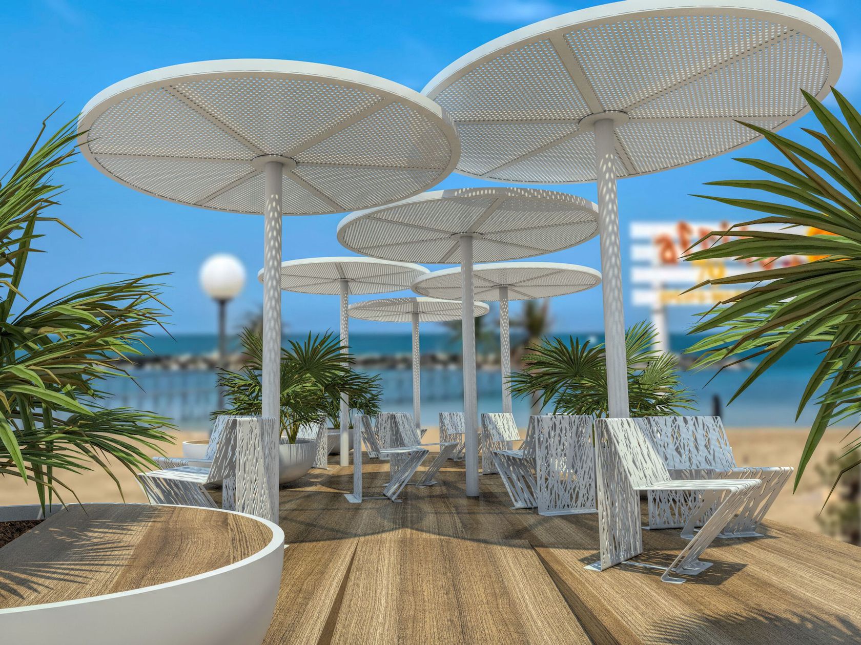 SHADE 遮雨棚 By LAB23 | design Stéphane Chapelet