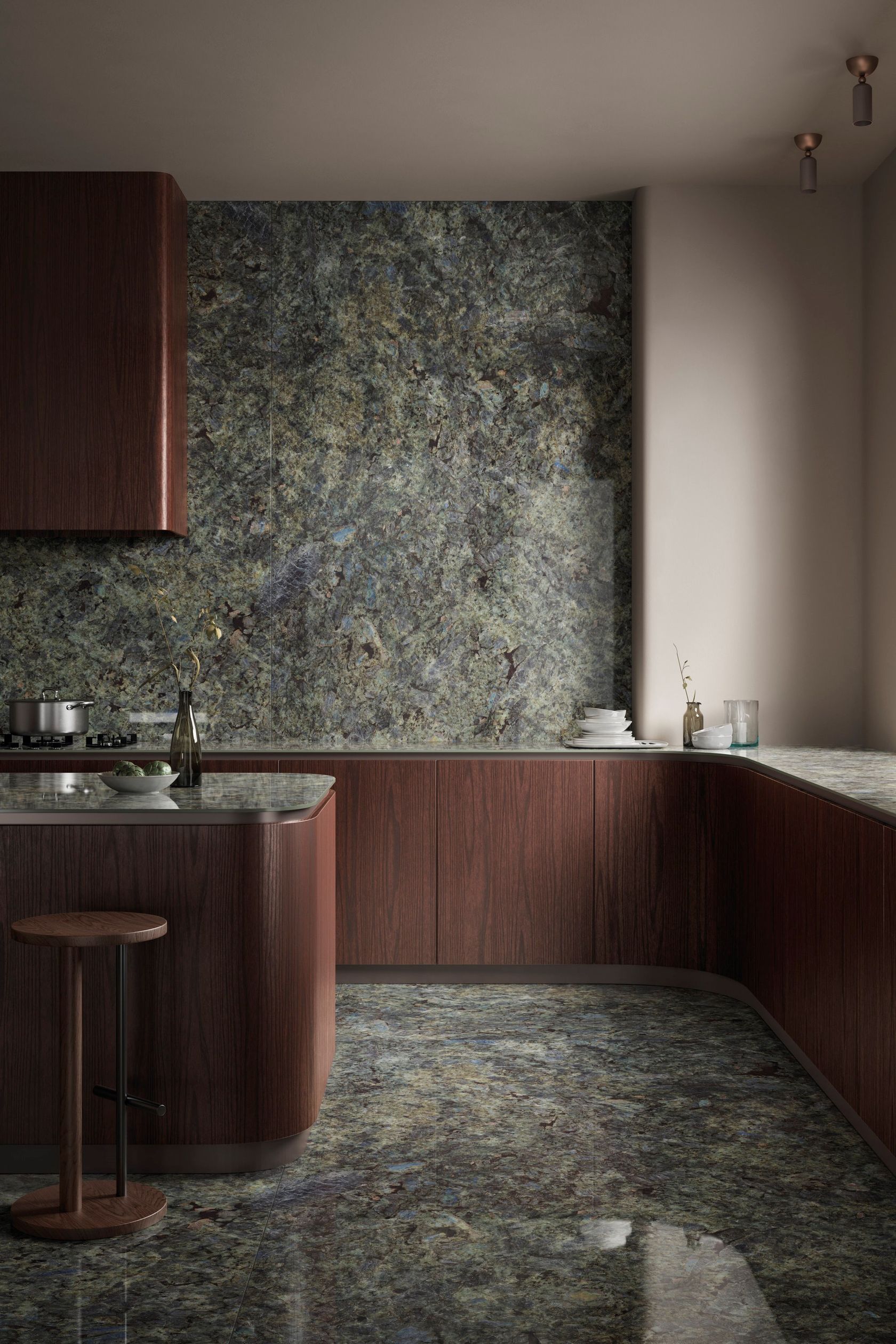 Pavimento/rivestimento in gres porcellanato effetto marmo LABRADORITE - FMG - Edilportale