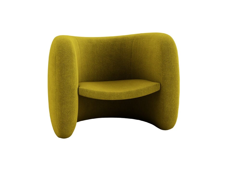 LAGOA Fabric easy chair with armrests By Tacchini | design Zanini de Zanine