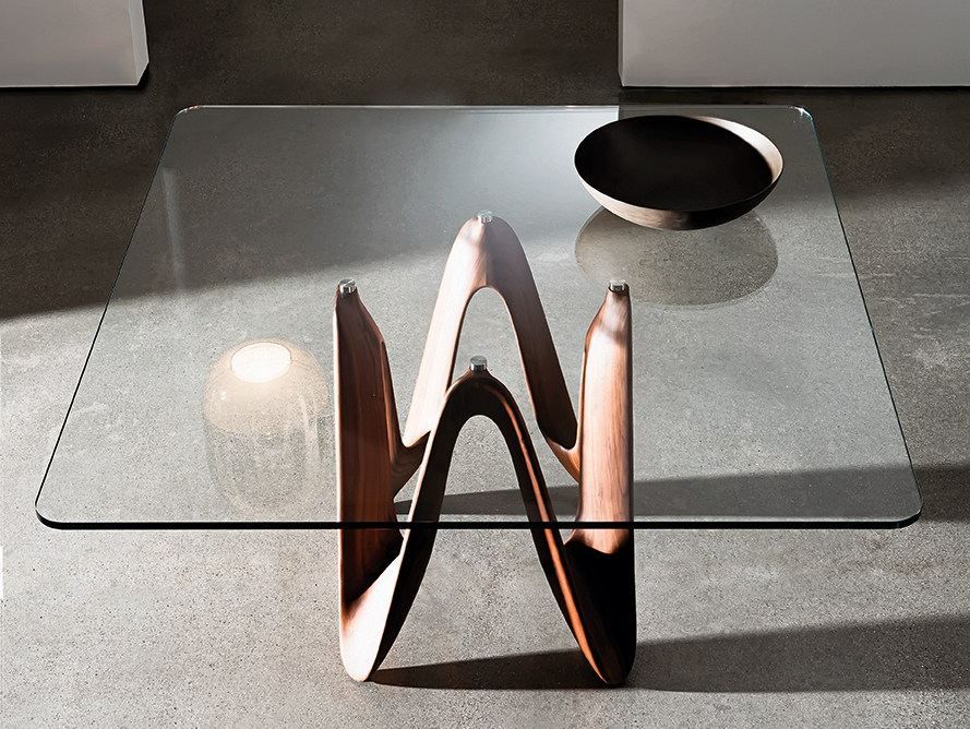 LAMBDA | Square table By Sovet italia design Gianluigi Landoni