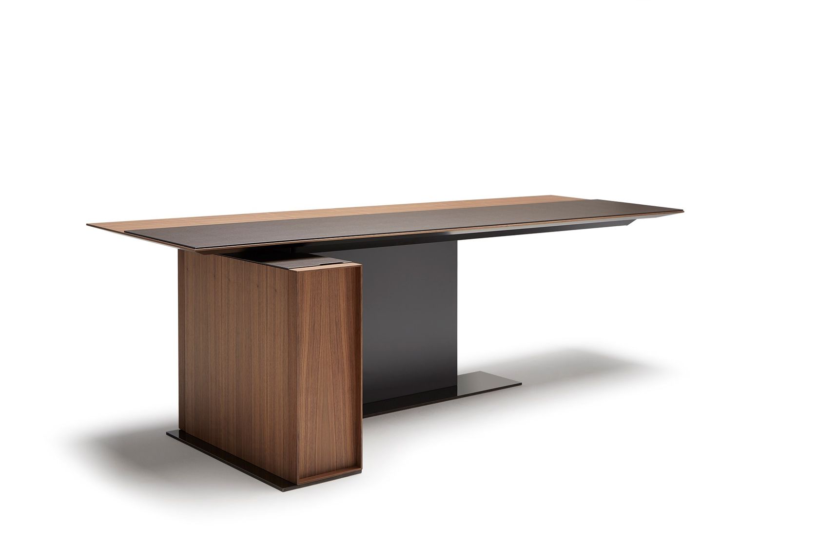 LAMESA | Executive desk Rectangular walnut executive desk By José ...