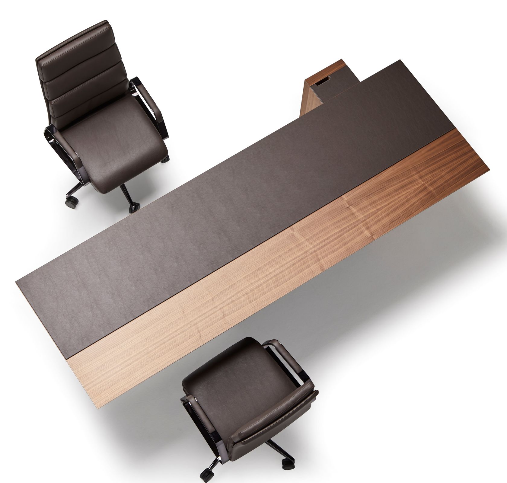 LAMESA | Executive desk Rectangular walnut executive desk By José ...