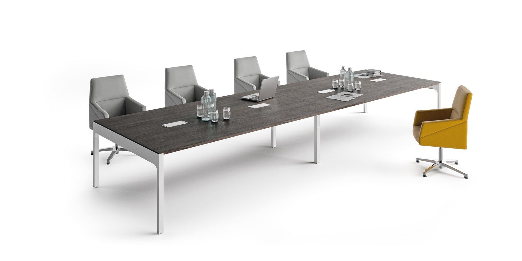 LANCE Rectangular wood veneer meeting table By Ofifran | design Dorigo ...