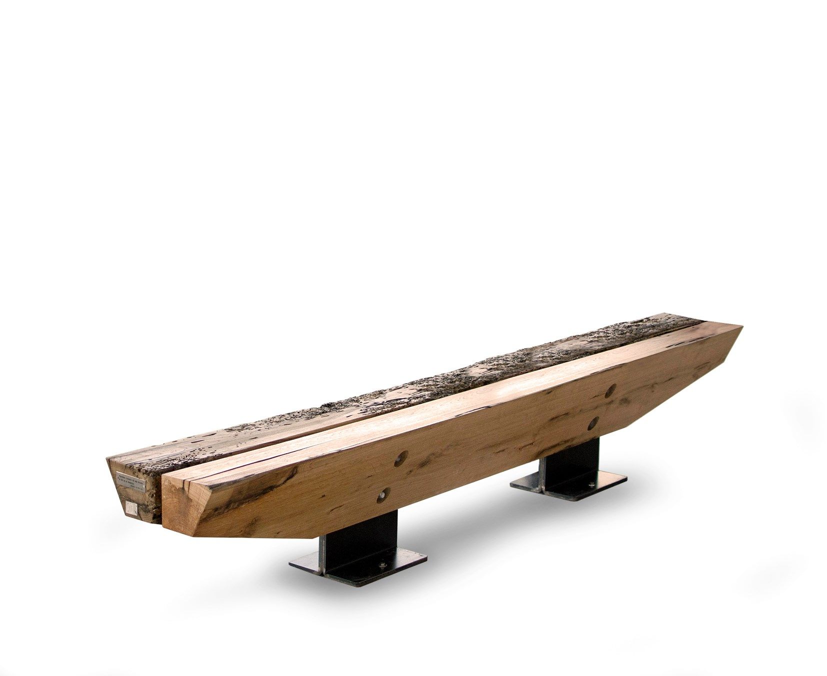 Cedarwood bench LANDMARK By Riva 1920 design Valentino Marengo