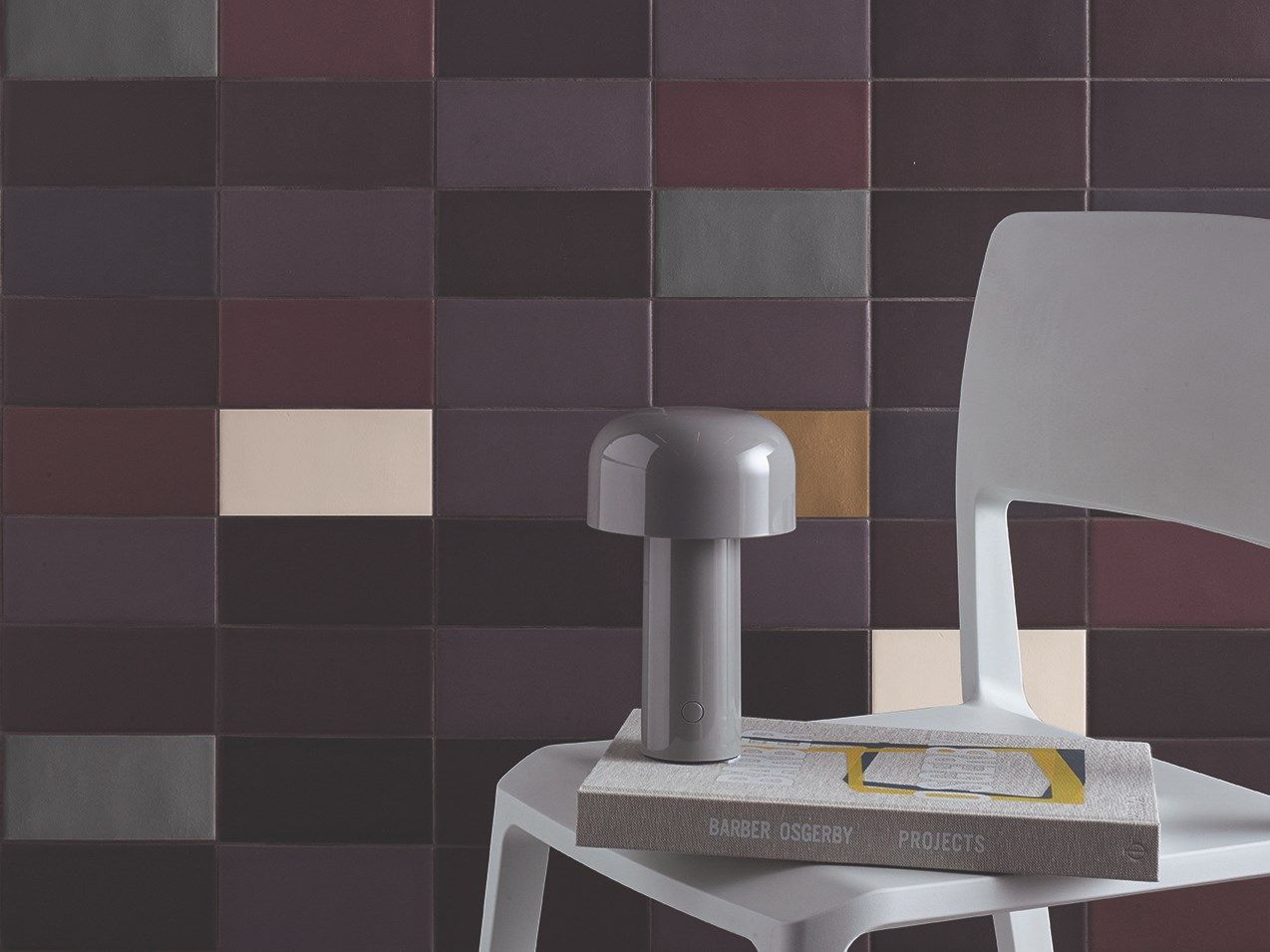 Glazed porcelain stoneware wall/floor tiles LANE POLY AUBERGINE Lane ...