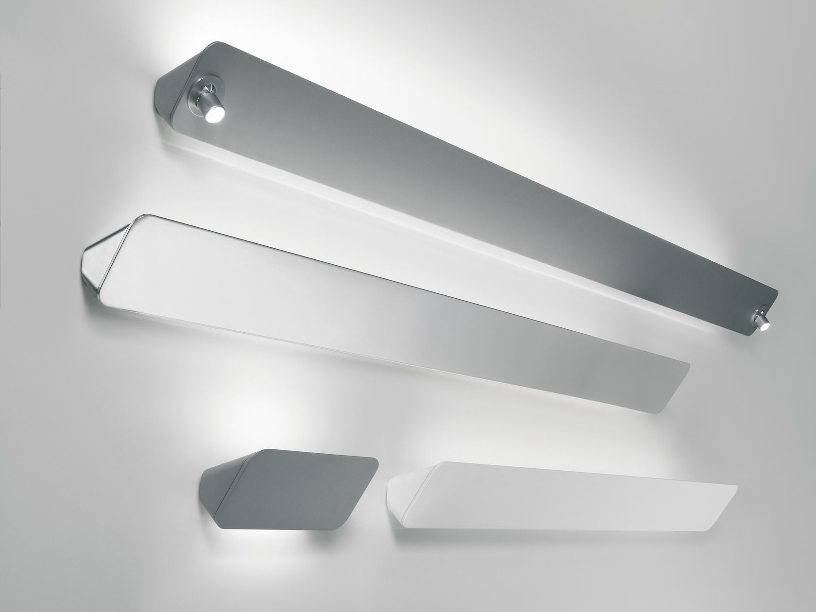 LED indirect light aluminium wall lamp LANE By LUCEPLAN design Alfredo ...
