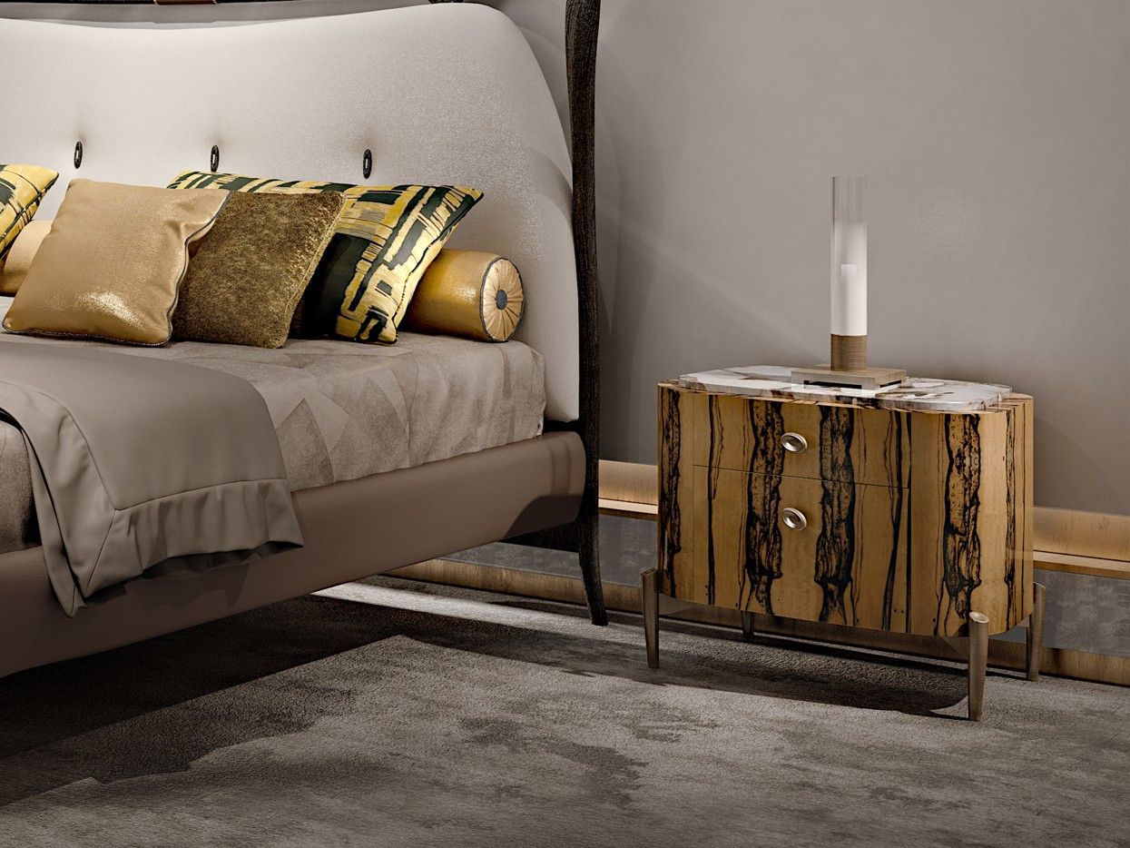 LAPETO | Ebony bedside table By Bellotti Ezio