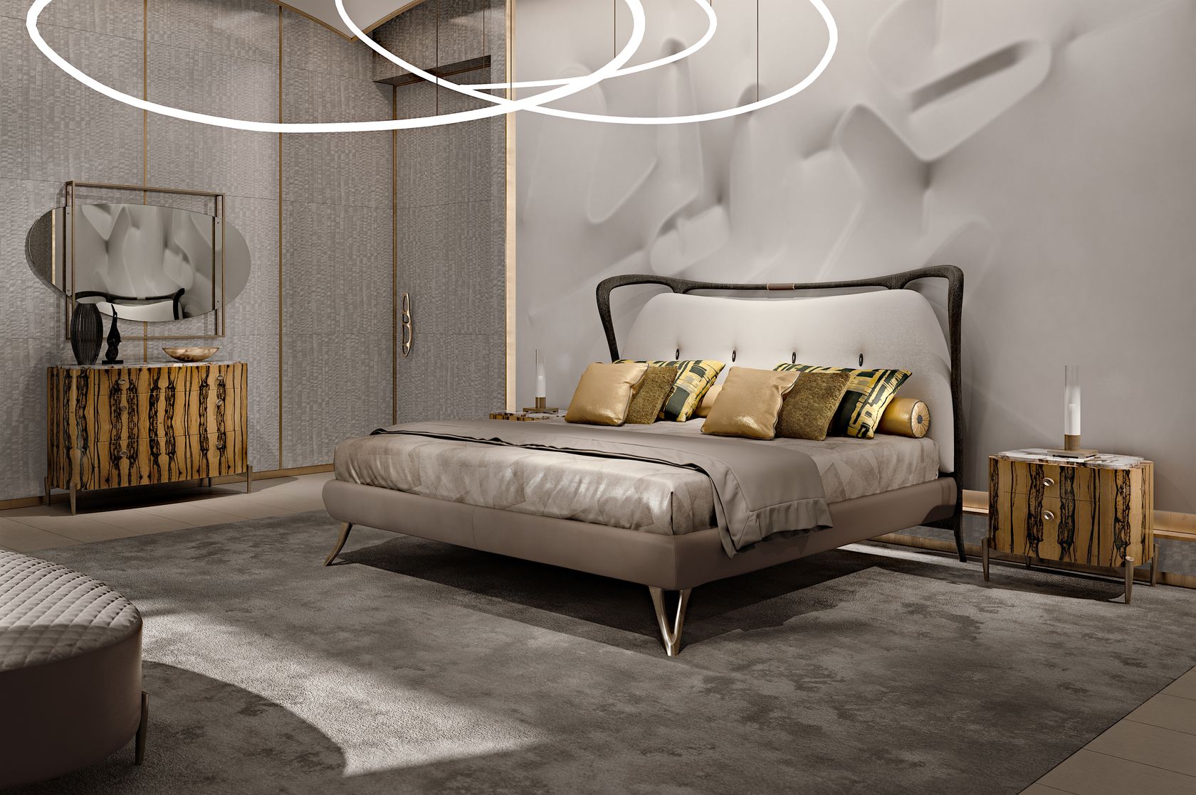 LAPETO | Ebony bedside table By Bellotti Ezio