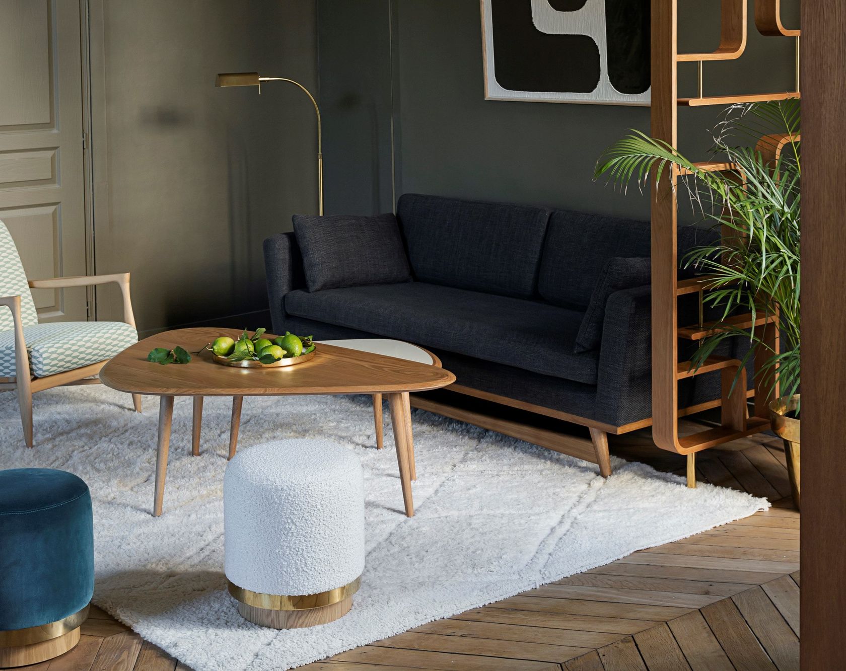 50's LARGE 50s style triangular coffee table By RED EDITION | design ...