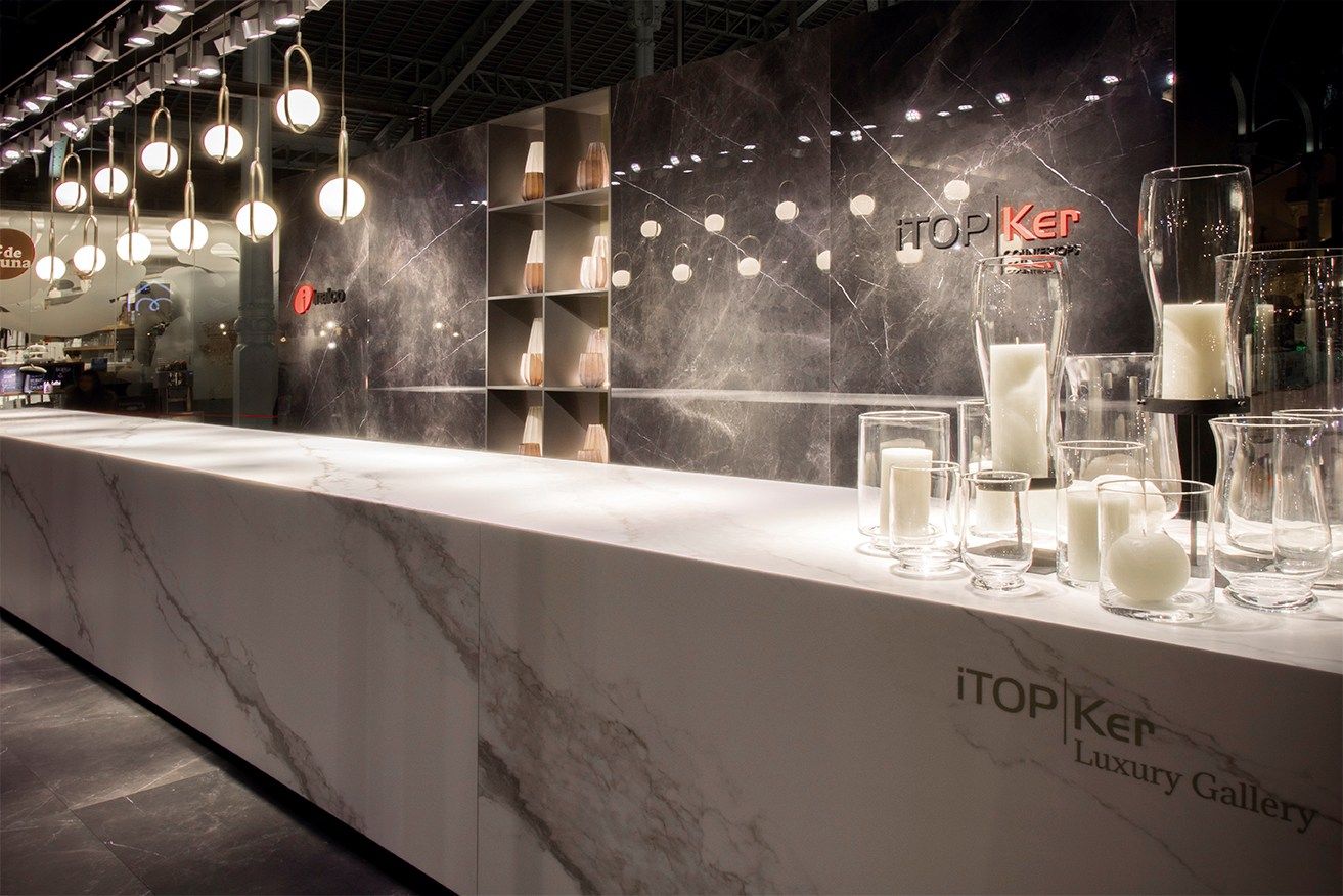 Countertop, furniture coating, floor and wall cladding LARSEN MDi By Inalco