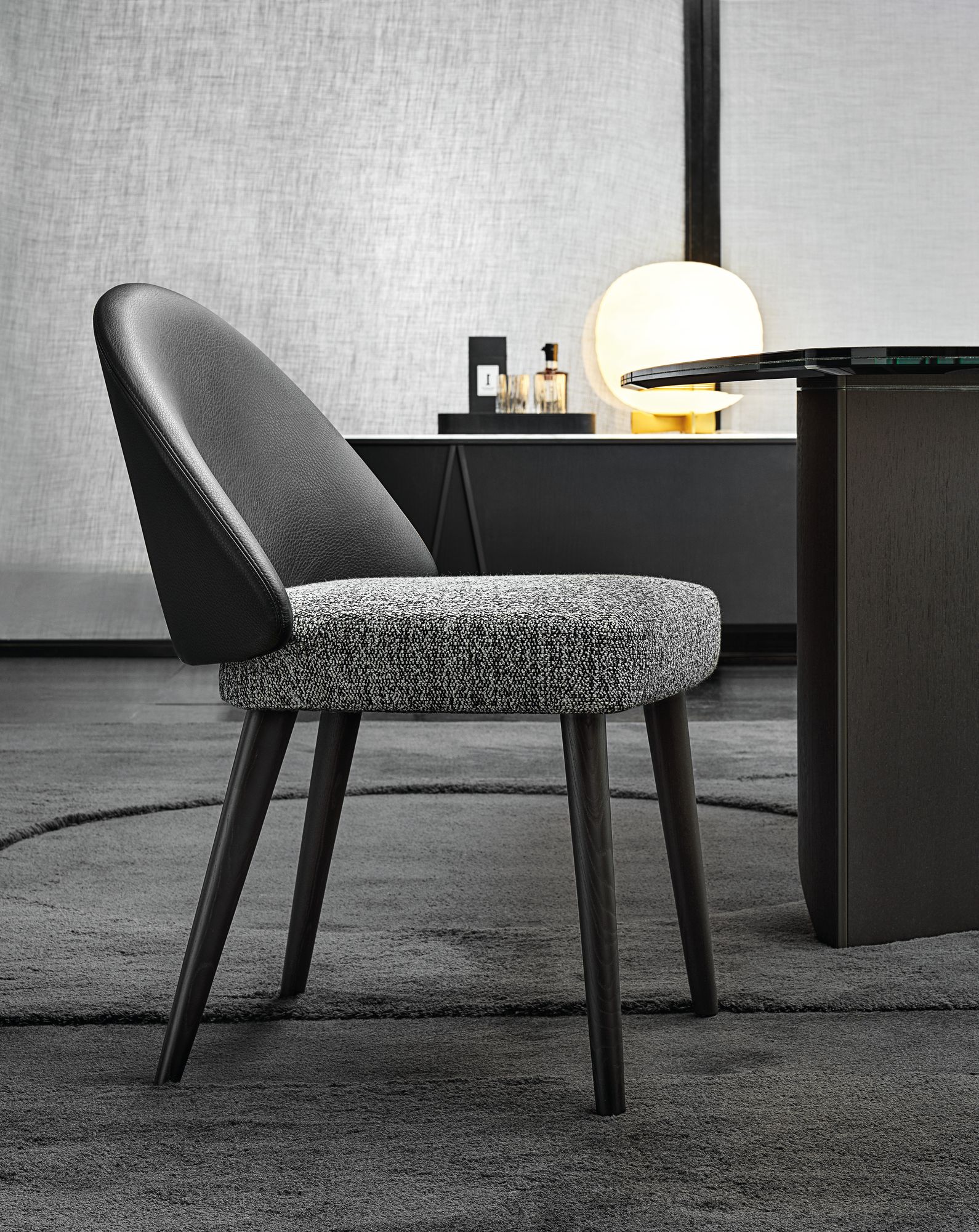 LAWSON Upholstered chair By Minotti | design Rodolfo Dordoni
