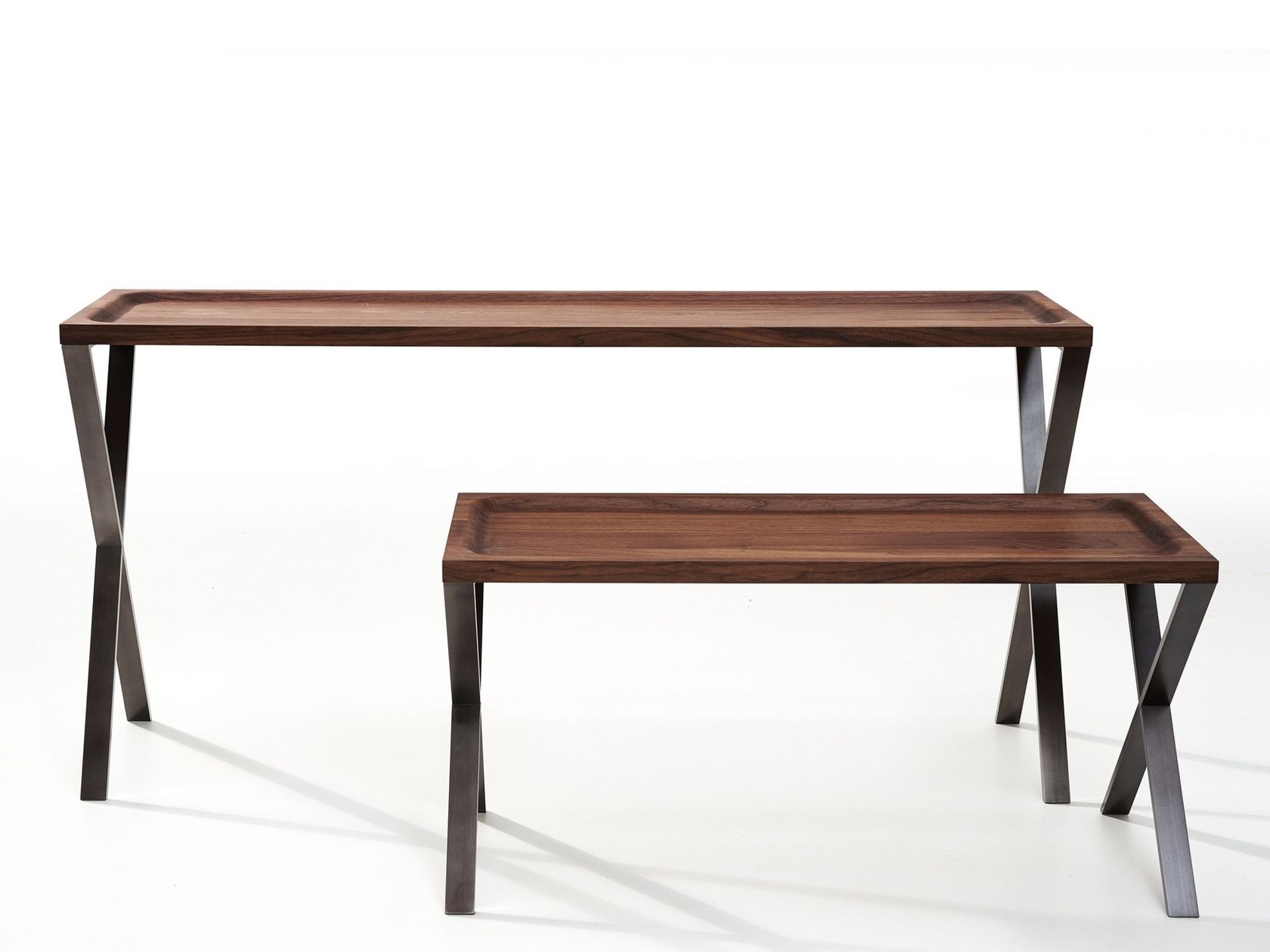 LAX Rectangular wooden console table By more | design Gil Coste