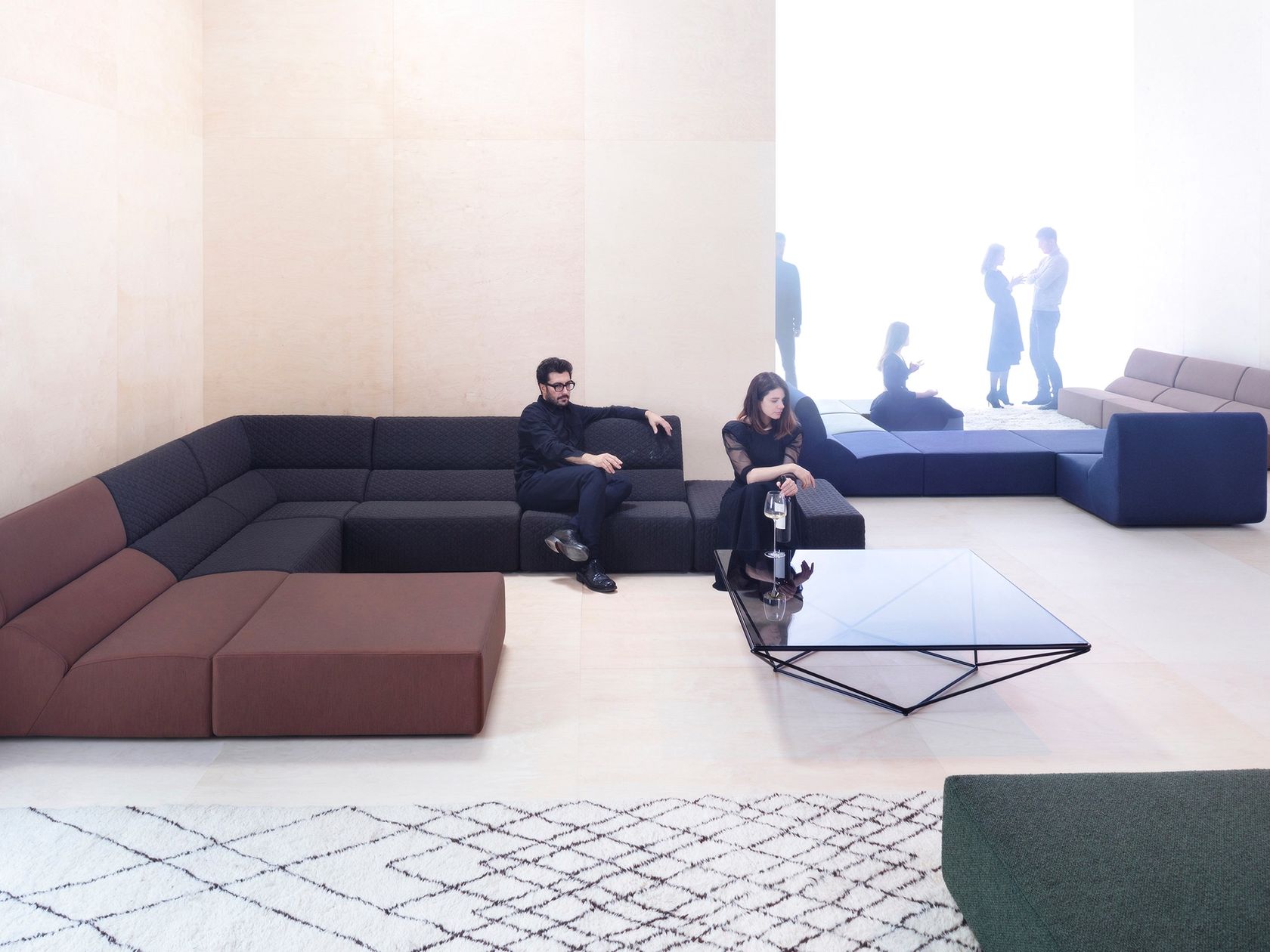 LAYOUT | Sectional sofa By prostoria design Numen / For Use