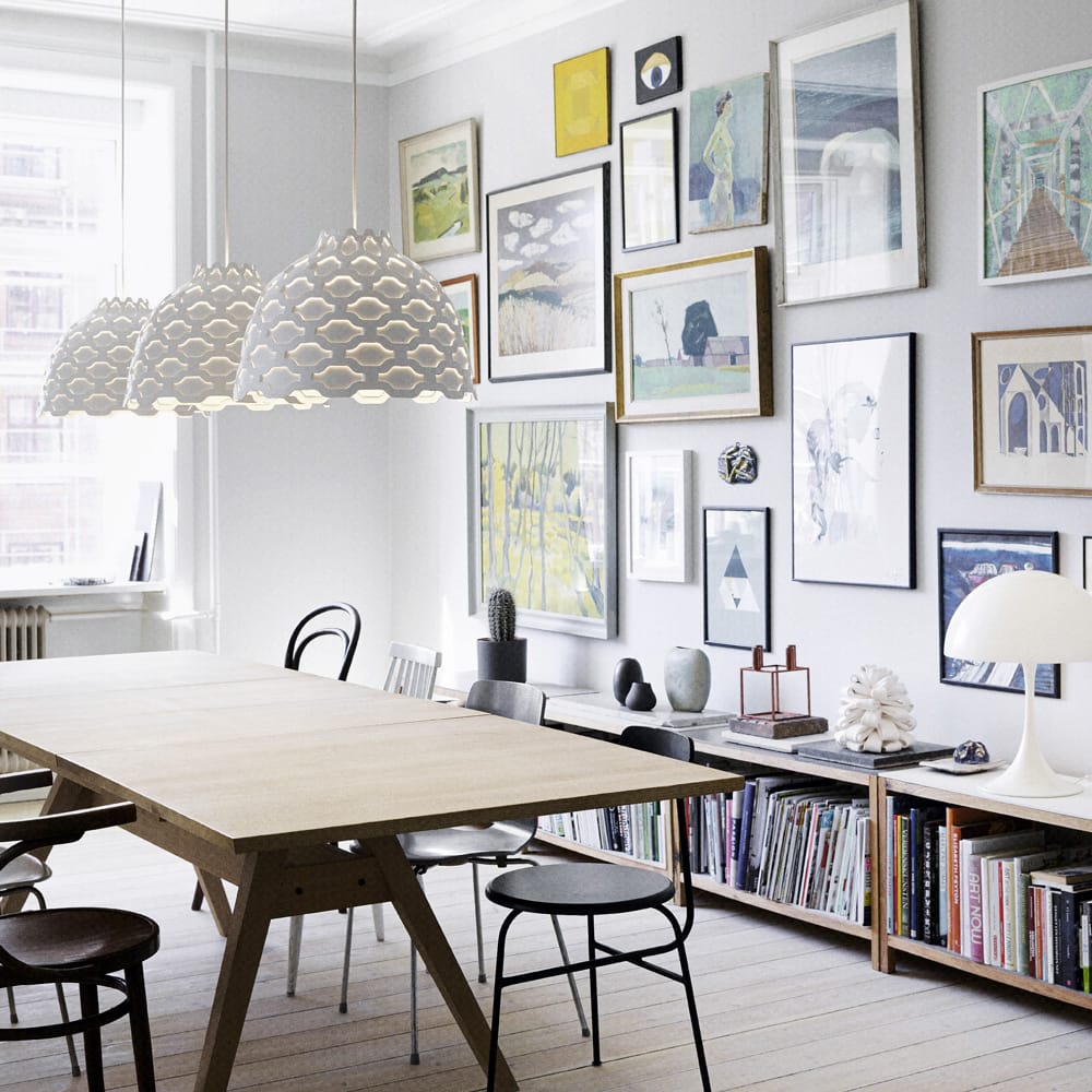 Direct light aluminium pendant lamp LC SHUTTERS By Louis Poulsen design ...