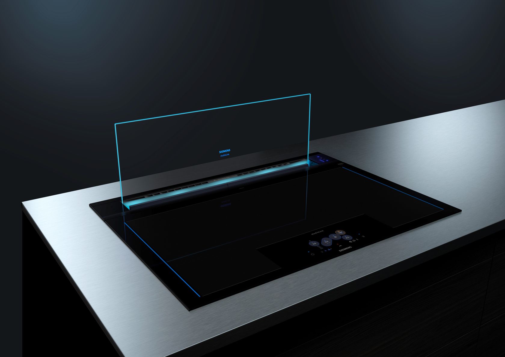 glassdraftAir LD98WMM66 Slide-out glass downdraft with integrated ...