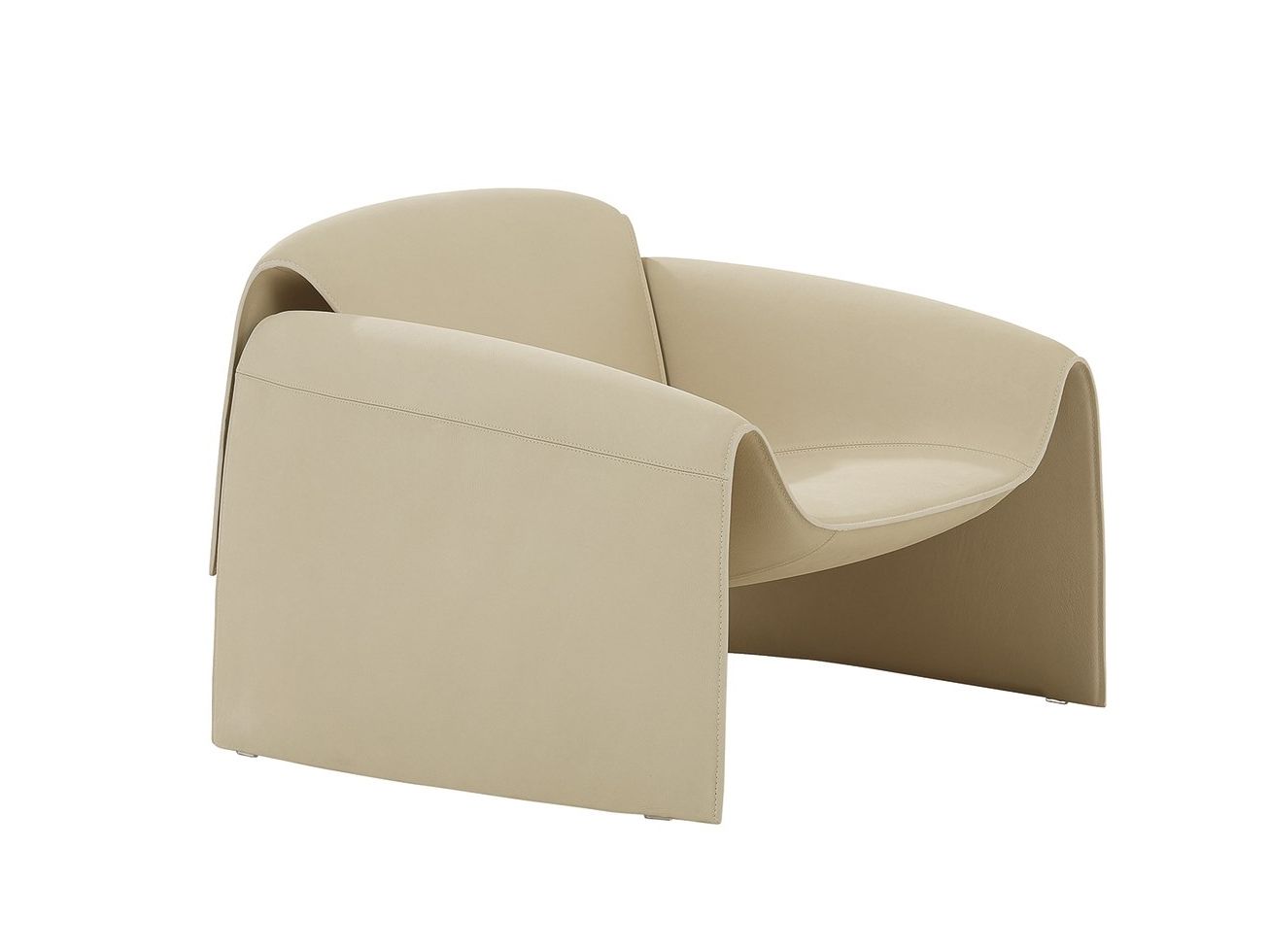 LE CLUB Leather armchair with armrests By Poliform | design Jean-Marie ...