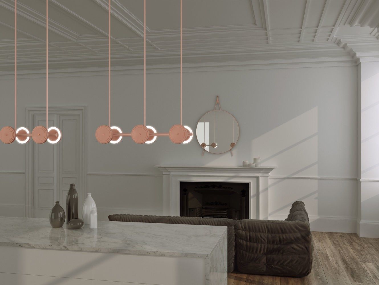 LE ROYER - LARGE 01 LED ceiling lamp By Larose Guyon