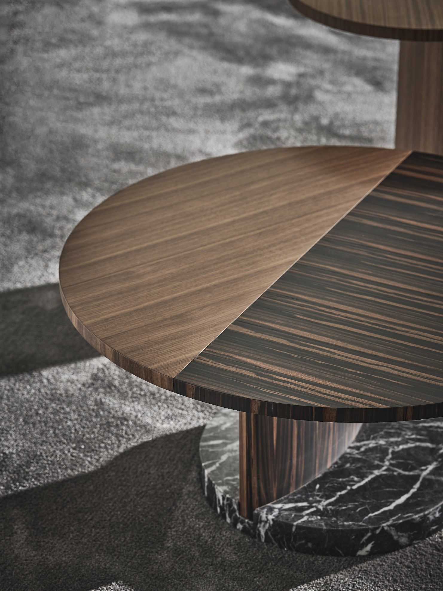 LEAF | Coffee table Round wooden coffee table By Porada | design ...