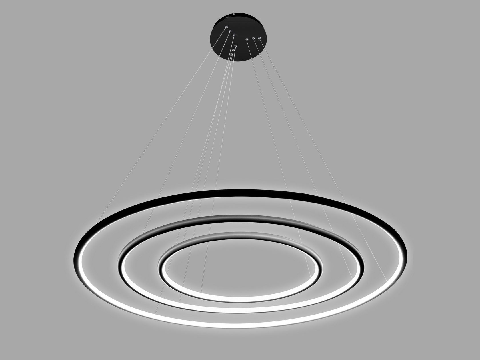 LED aluminium pendant lamp LED RINGS NO.3 By Altavola Design