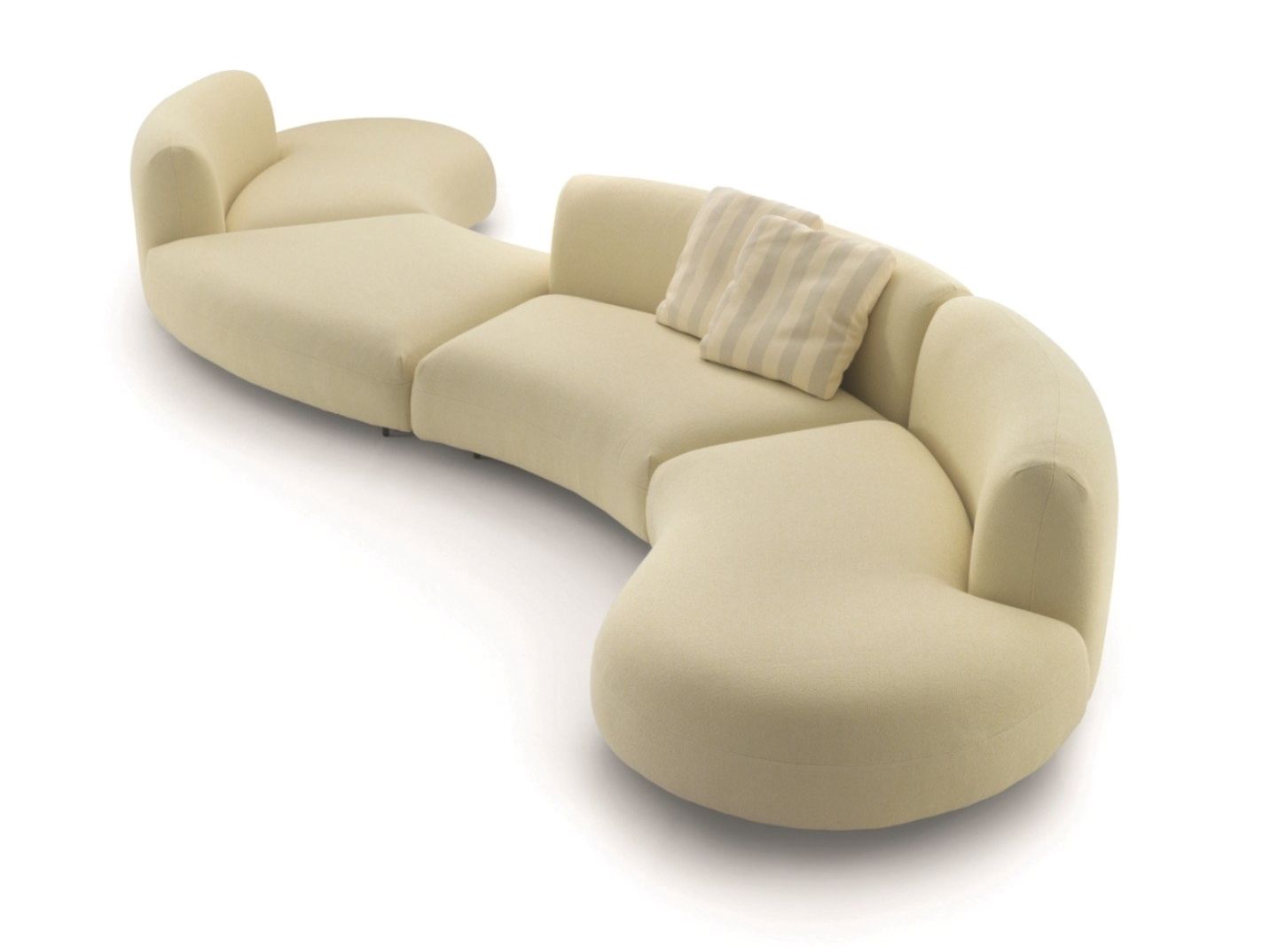 TOKIO Sectional curved fabric sofa By arflex | design Claesson Koivisto ...