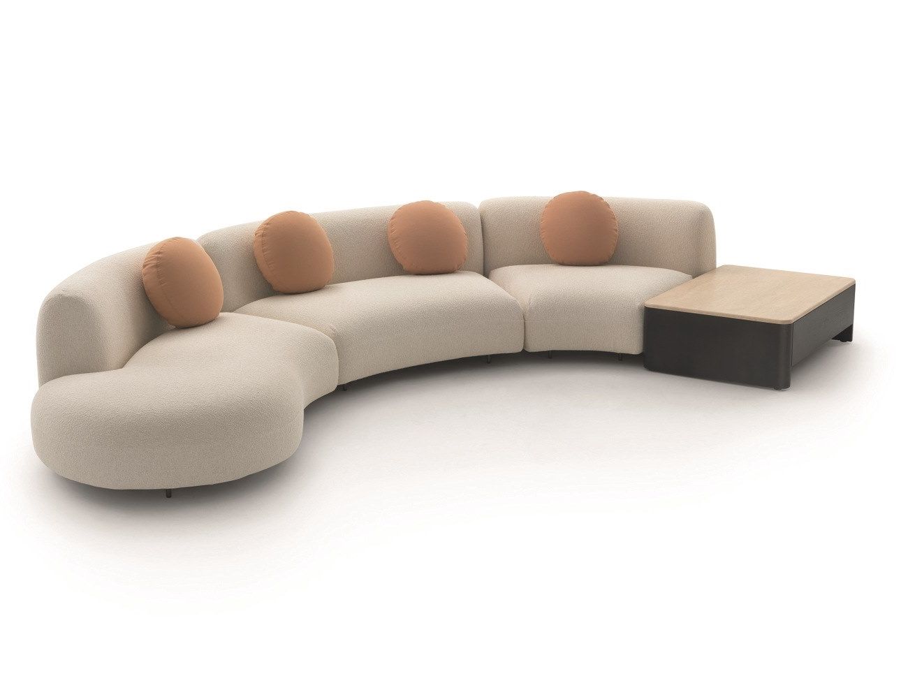 TOKIO Sectional curved fabric sofa By arflex | design Claesson Koivisto ...