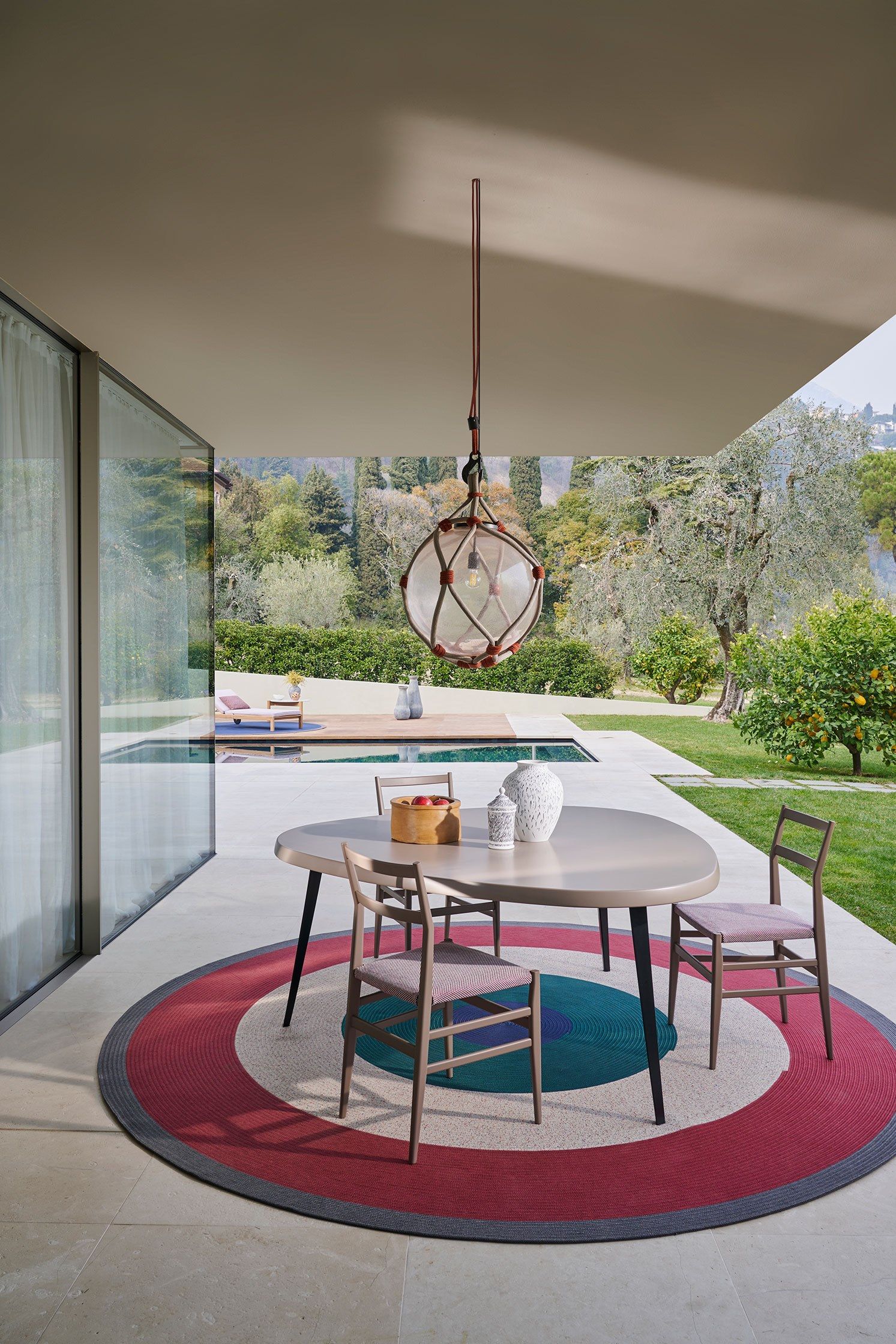LEGGERA OUTDOOR Steel garden chair By Cassina | design Gio Ponti