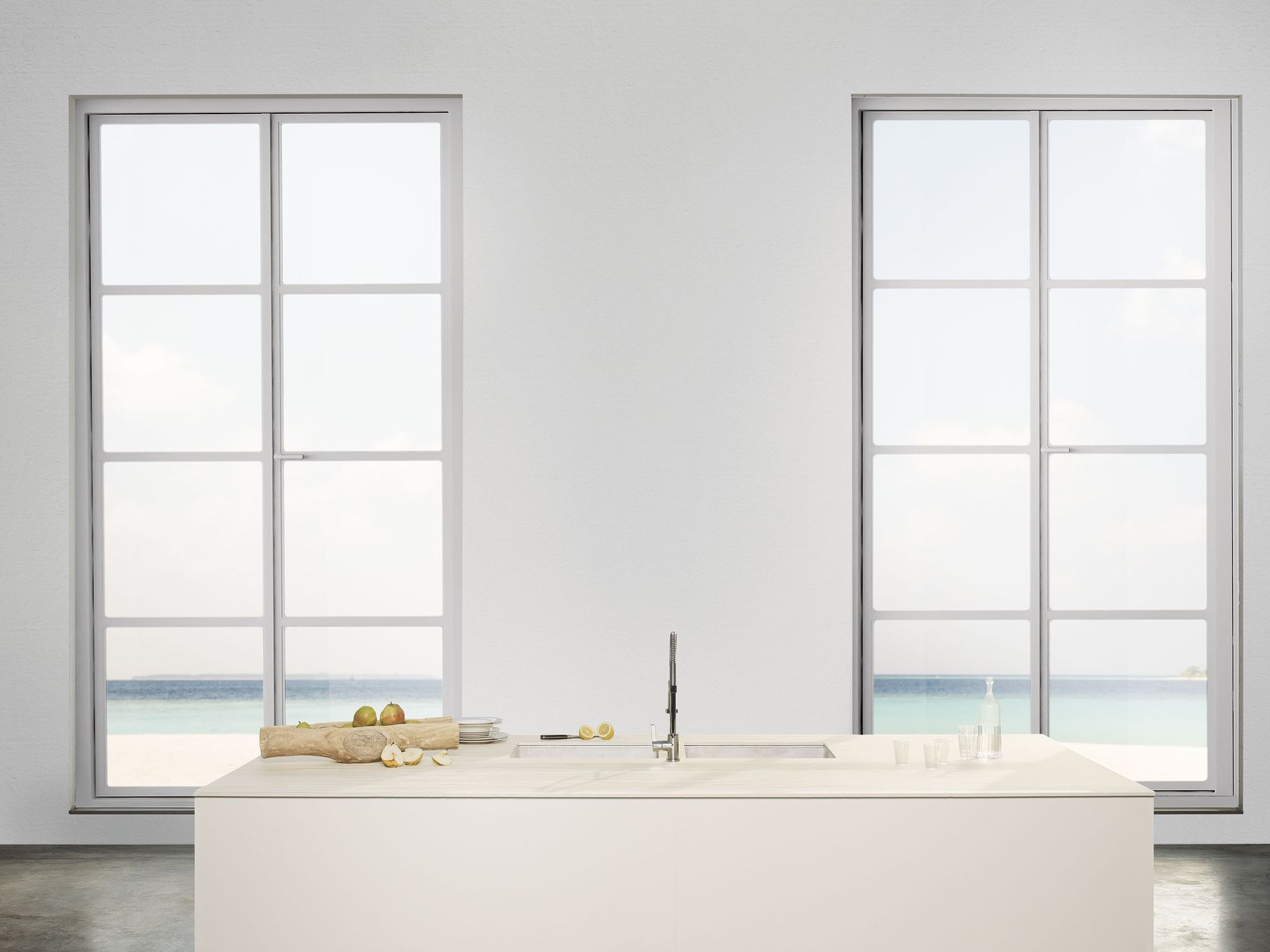 FURNISHING - LEGNO VENEZIA Ceramic kitchen worktop By Laminam