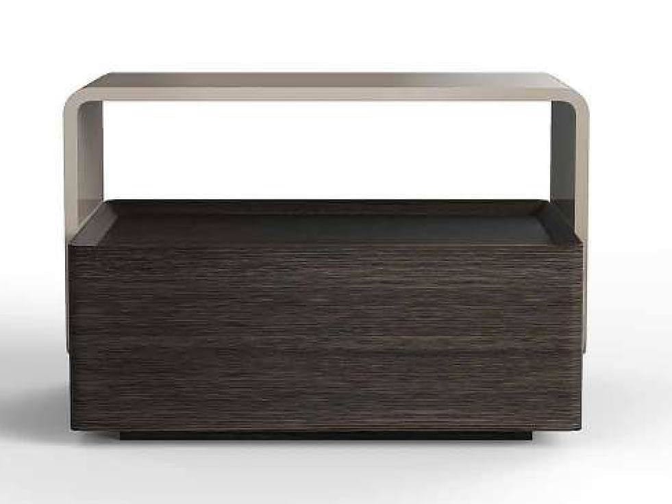 Rectangular wooden bedside table LELA By Now & Future design GOODO Design
