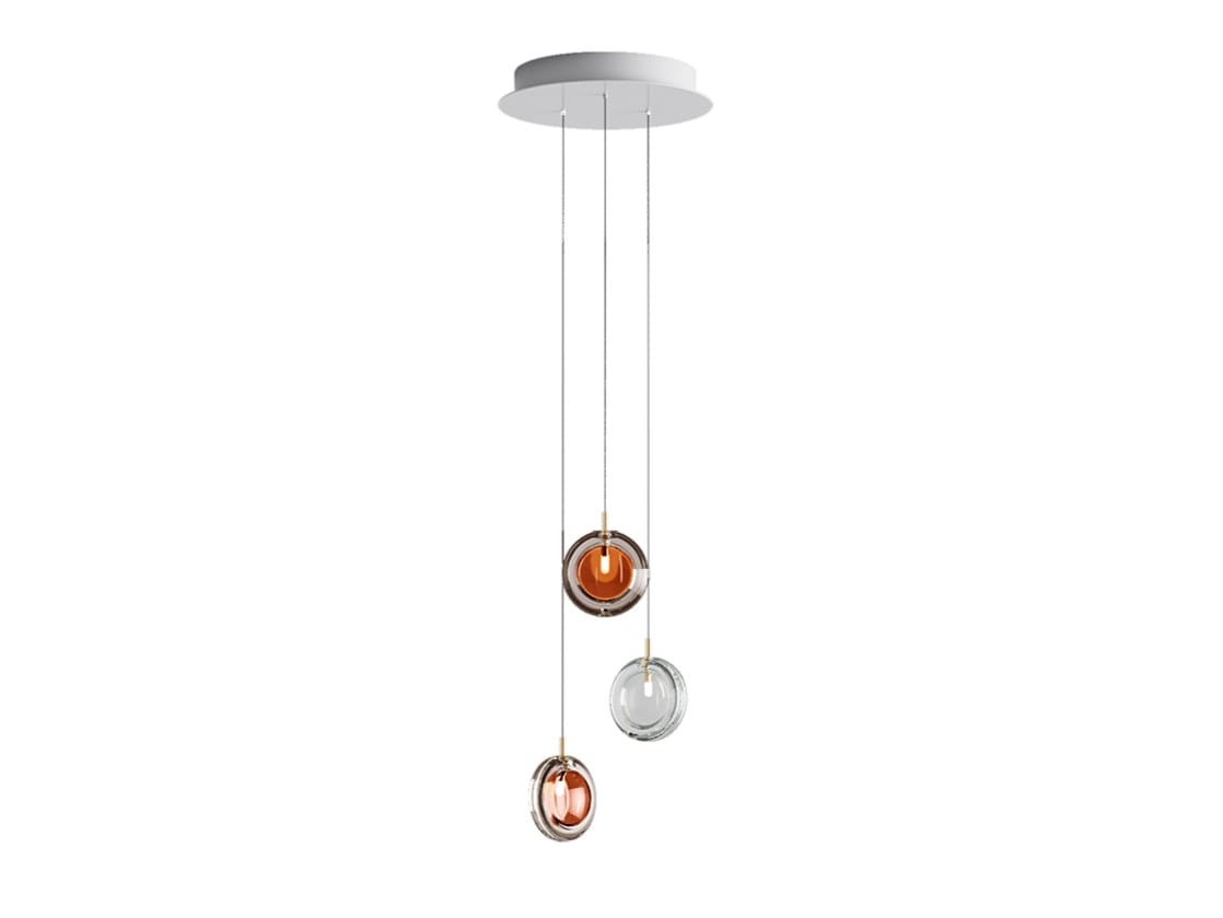 LENS 9 Handmade glass pendant lamp By Bomma