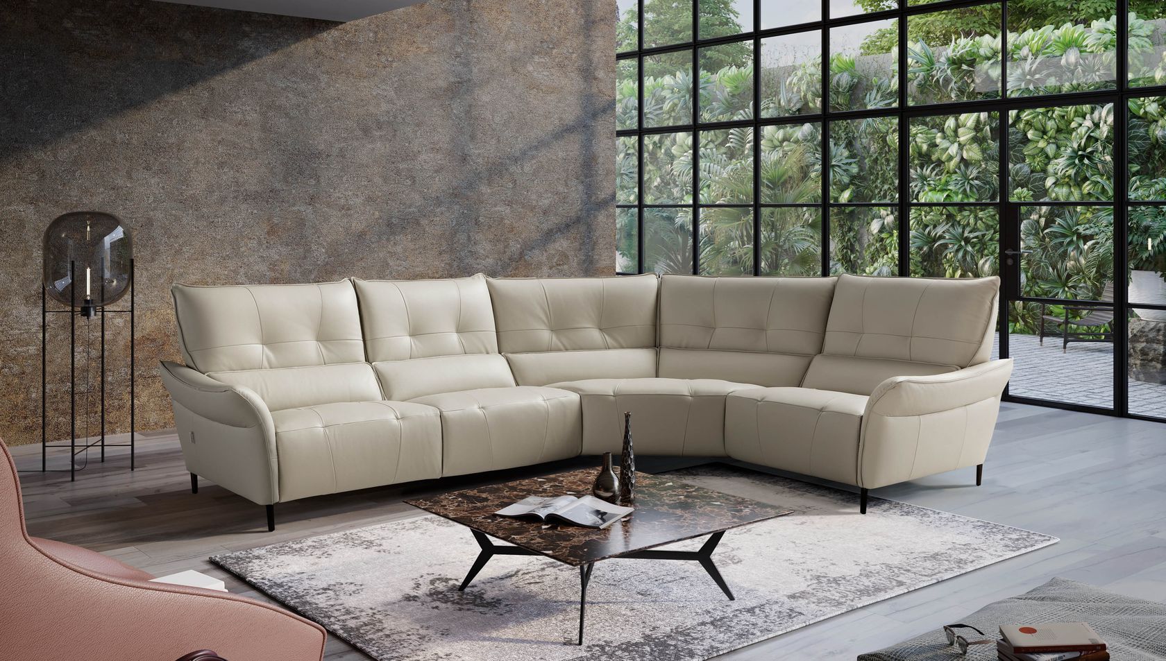 LEONARDO | Leather sofa By Max Divani