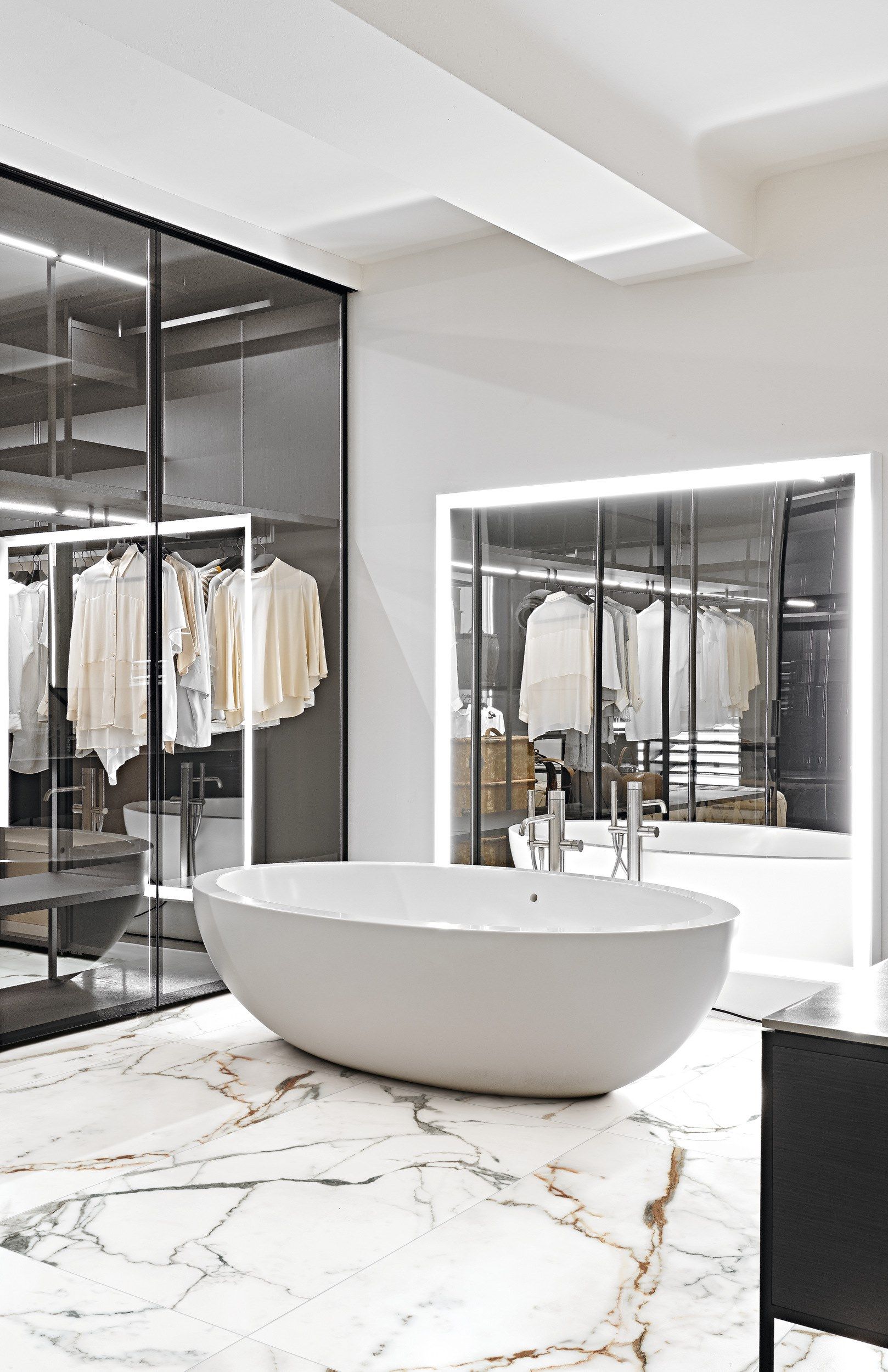 Porcelain stoneware wall/floor tiles with marble effect LES ORIGINES DE ...