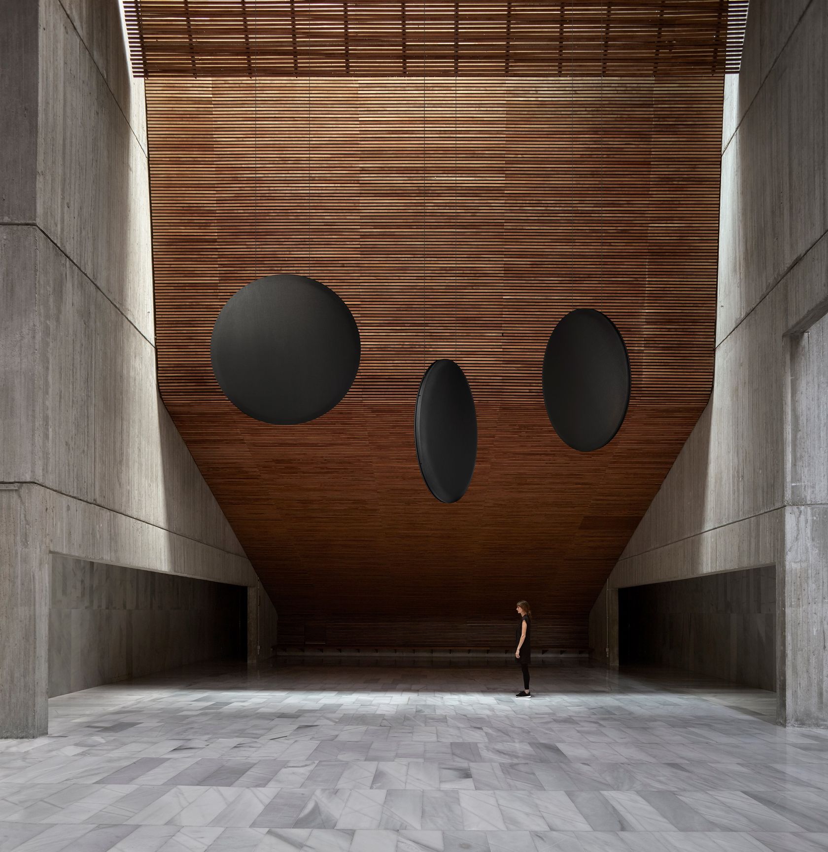 VERTISOLACOUSTICS (LESSEN TACET) Woven vinyl hanging acoustic panel By ...